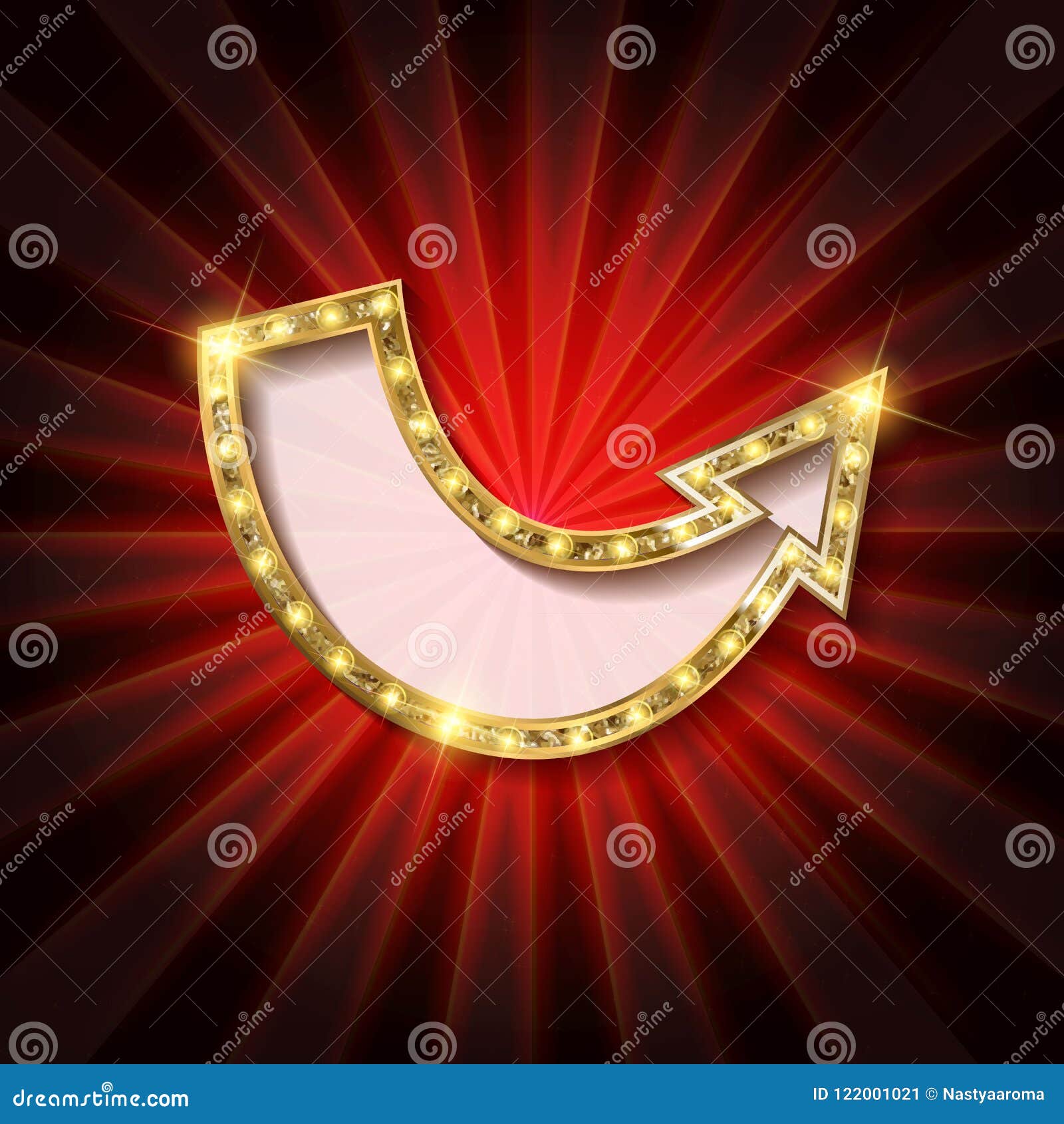 Retro light sign stock vector. Illustration of icon - 122001021