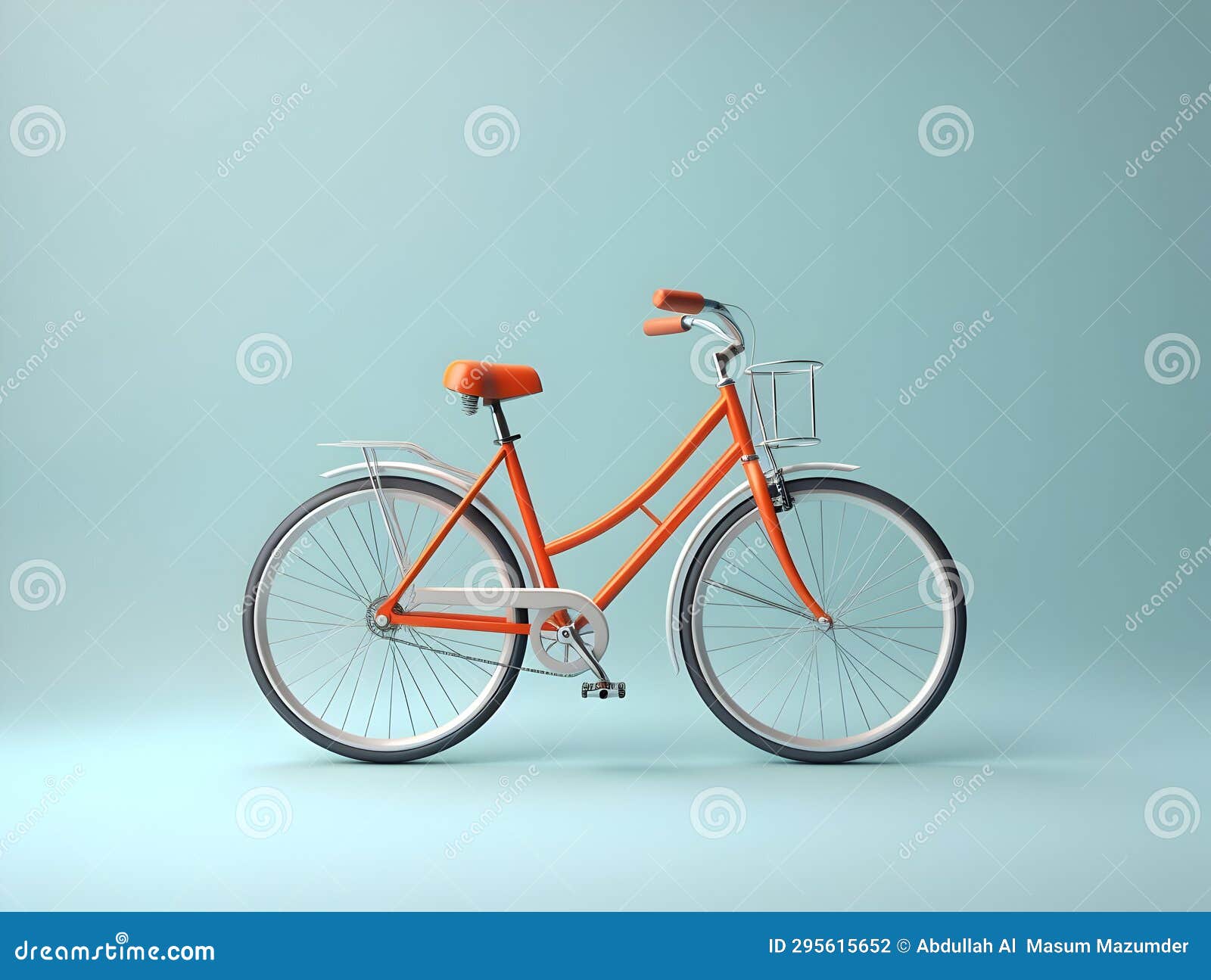 A Realistic 3D Bicycle Isolated on White Background, Ai Generated Eco ...