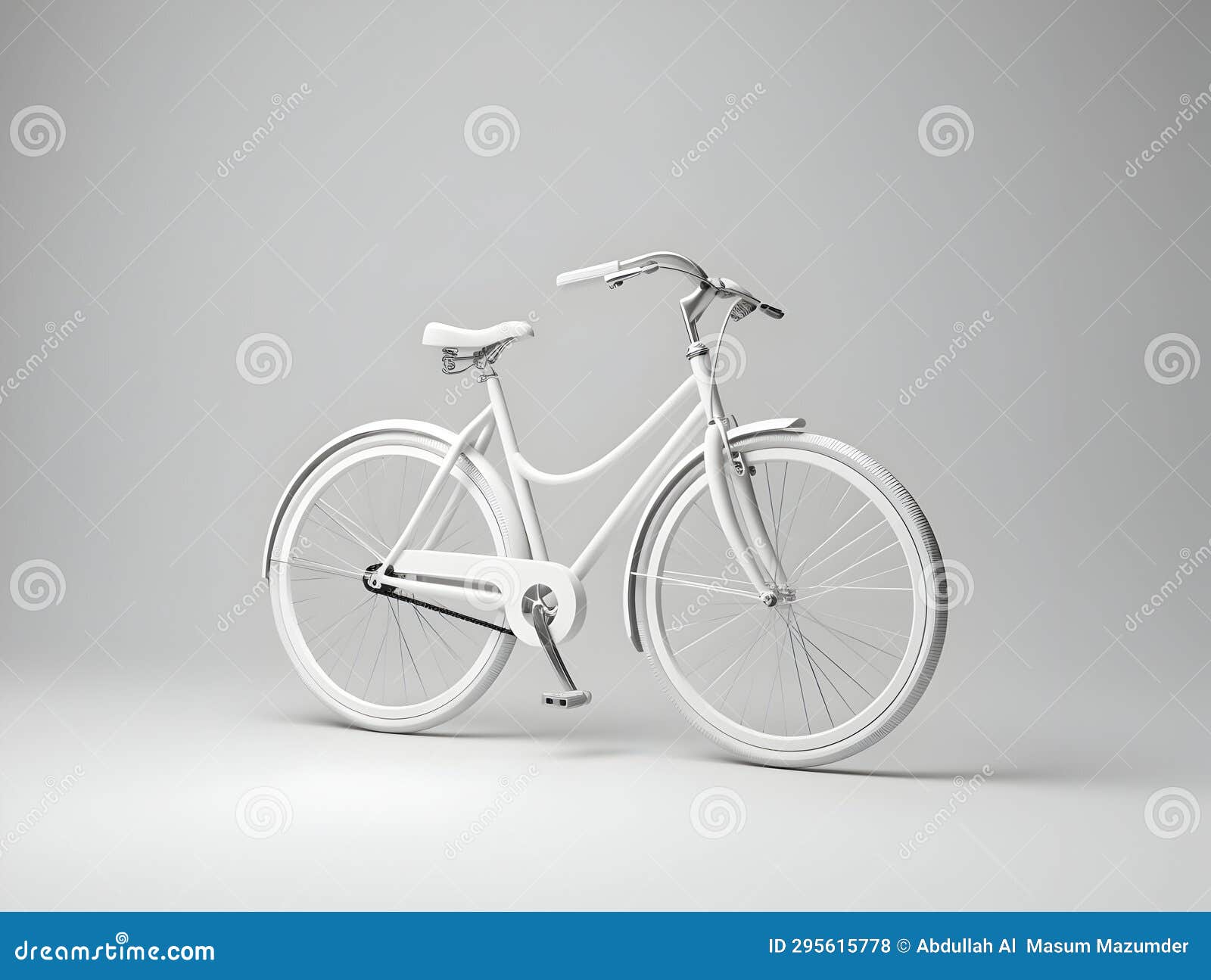 A Realistic 3D Bicycle Isolated on White Background, Ai Generated Eco ...