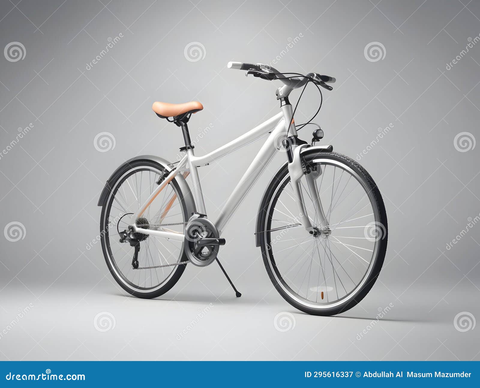 A Realistic 3D Bicycle Isolated on White Background, Ai Generated Eco ...