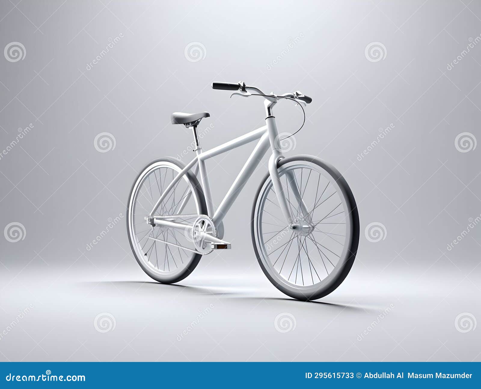 A Realistic 3D Bicycle Isolated on White Background, Ai Generated Eco ...