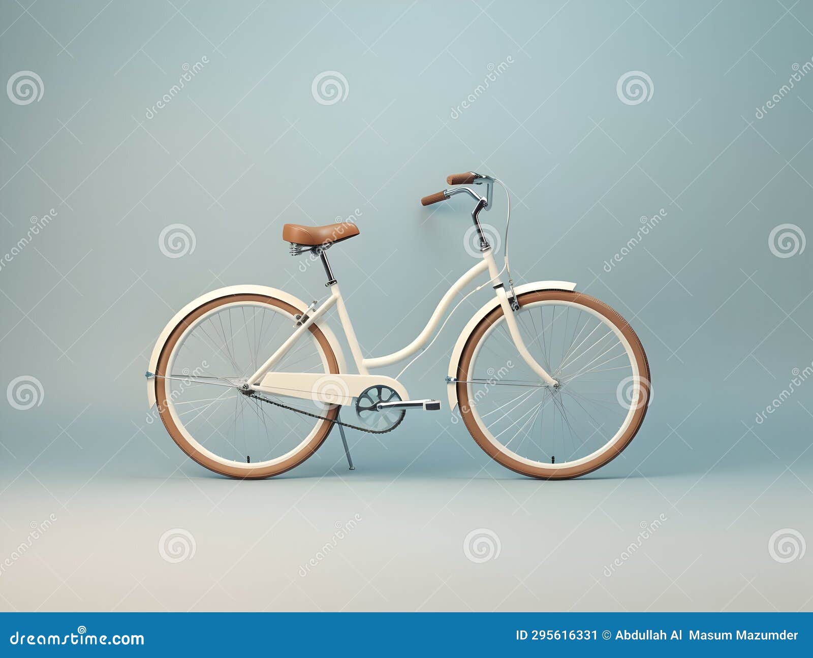 A Realistic 3D Bicycle Isolated on White Background, Ai Generated Eco ...