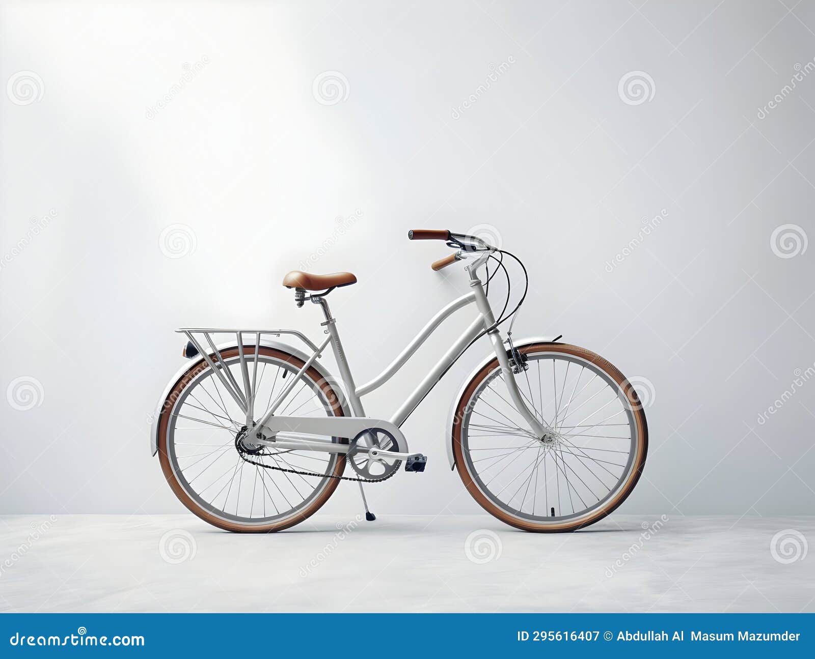 A Realistic 3D Bicycle Isolated on White Background, Ai Generated Eco ...