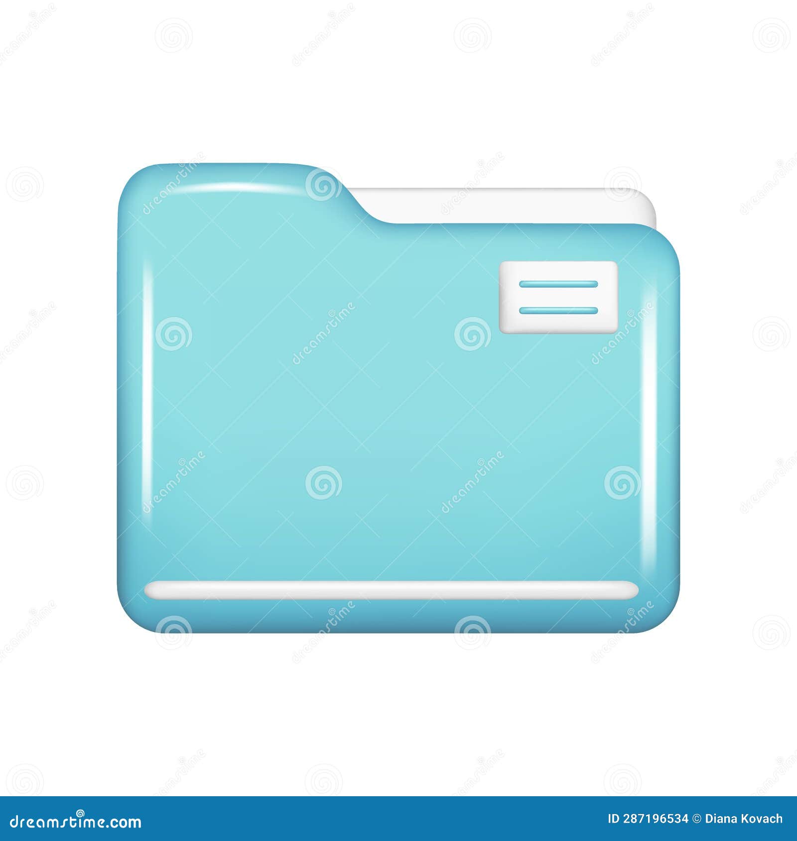 Realistic 3d Blue Folder, Document, Sheet of Paper. Decorative 3d ...