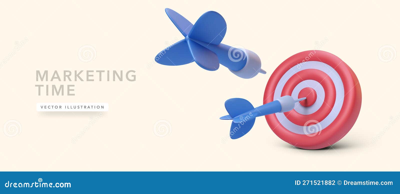 Realistic 3d Design Red Target and Blue Arrows Isolated on Light ...