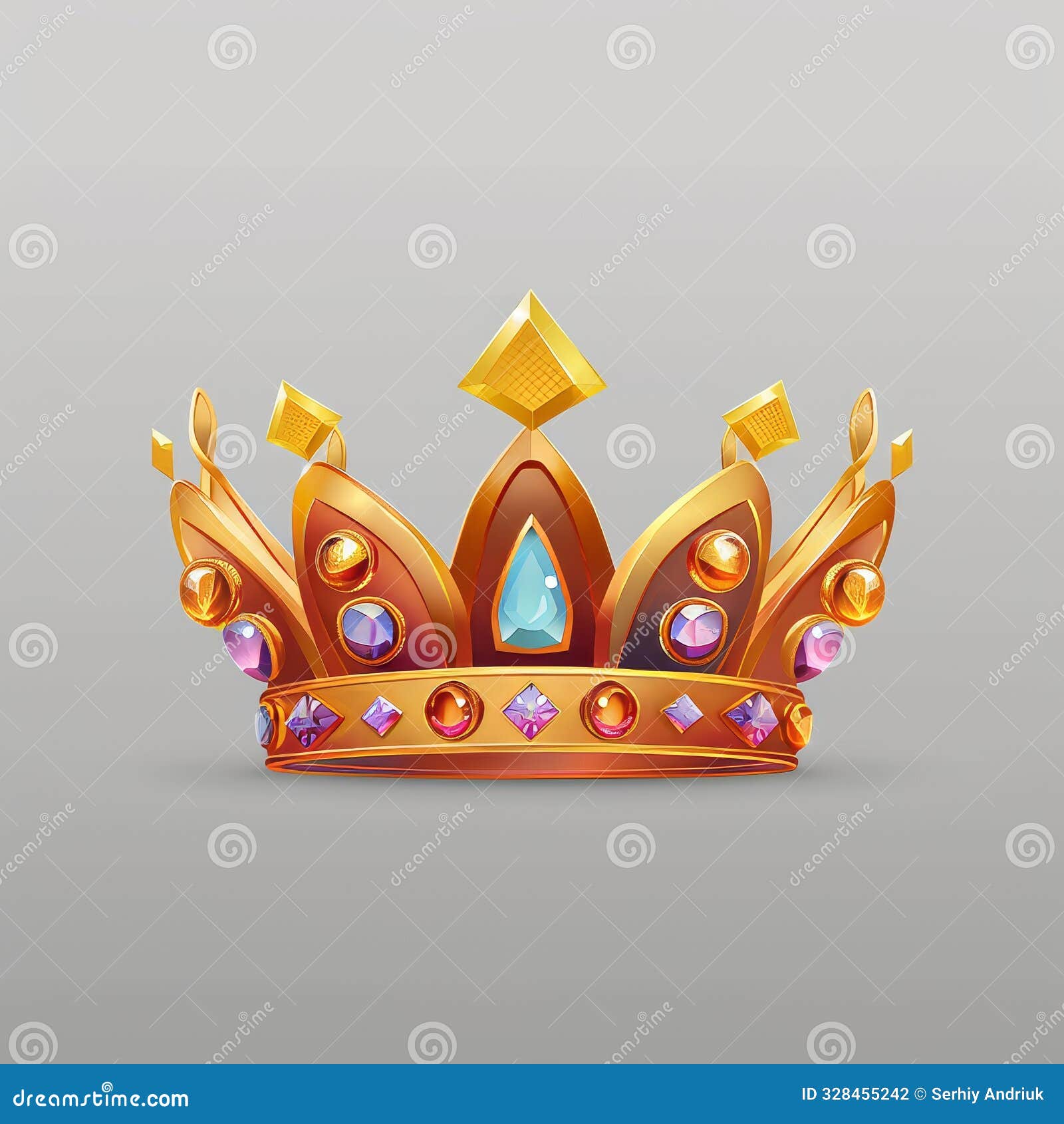 Realistic 3d Detailed 3d King Crown Vector Illustration Stock ...