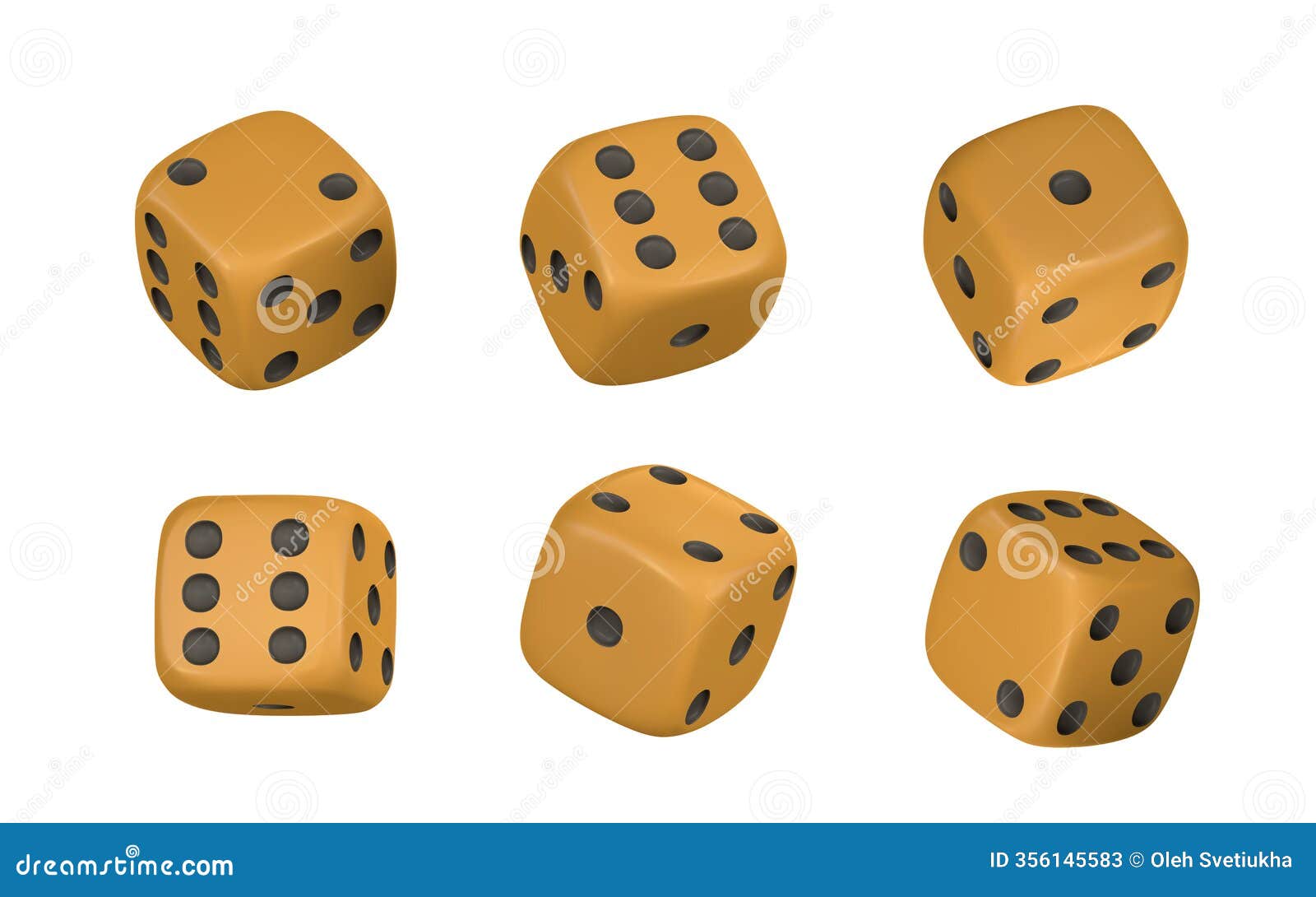Realistic 3d Dice from Different Sides. Casino Game Concept Stock ...