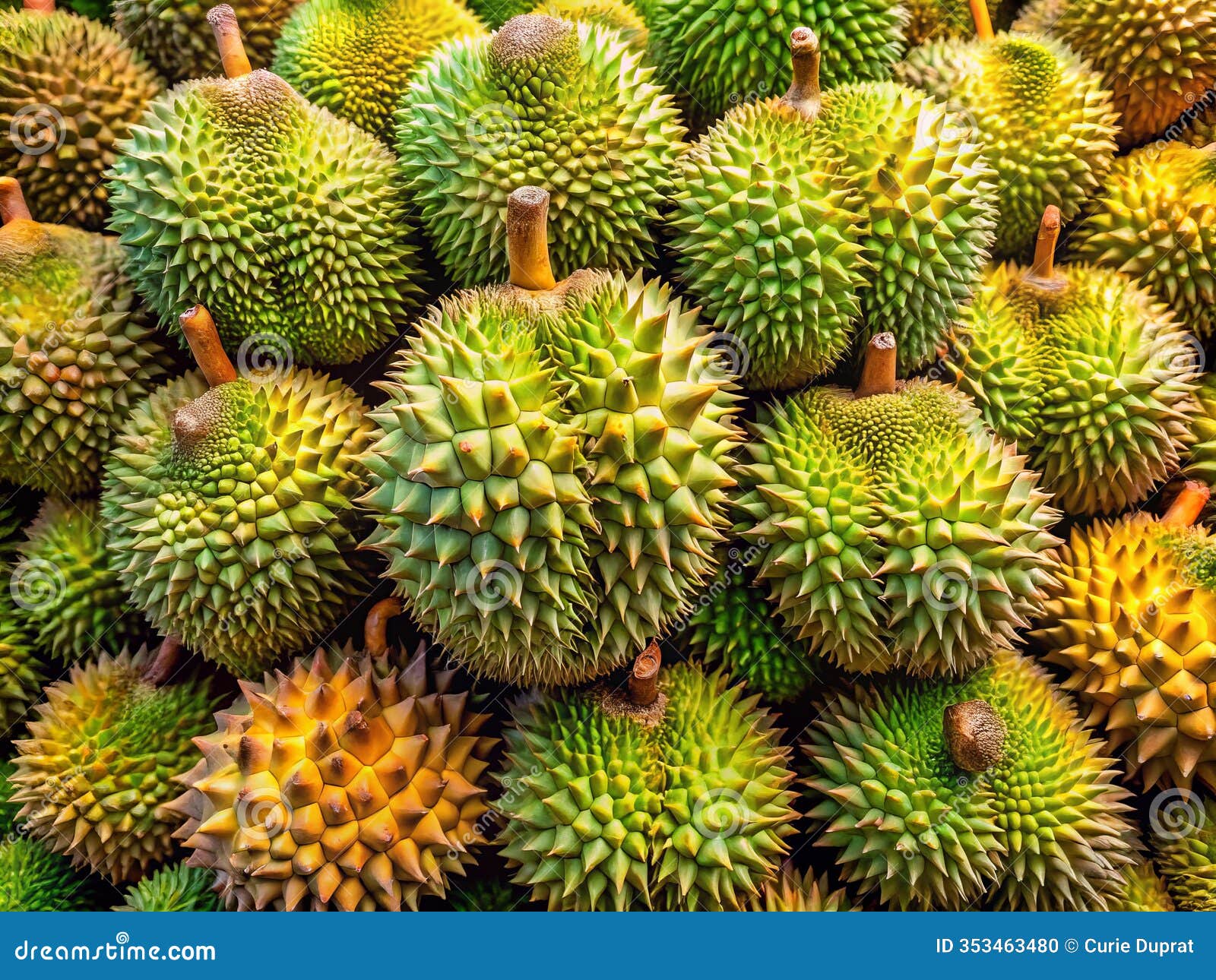 Realistic 3D Durian Pile a Stunning Visual Demonstration of the Rule of ...