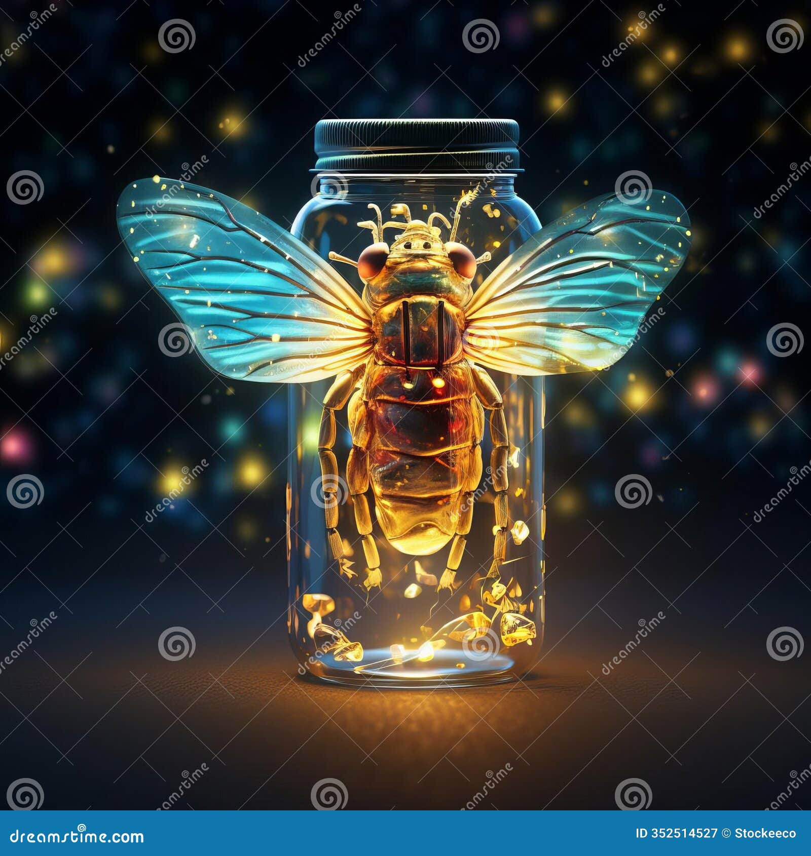 Realistic 3d Firefly Varieties on Transparent Background Display Stock ...