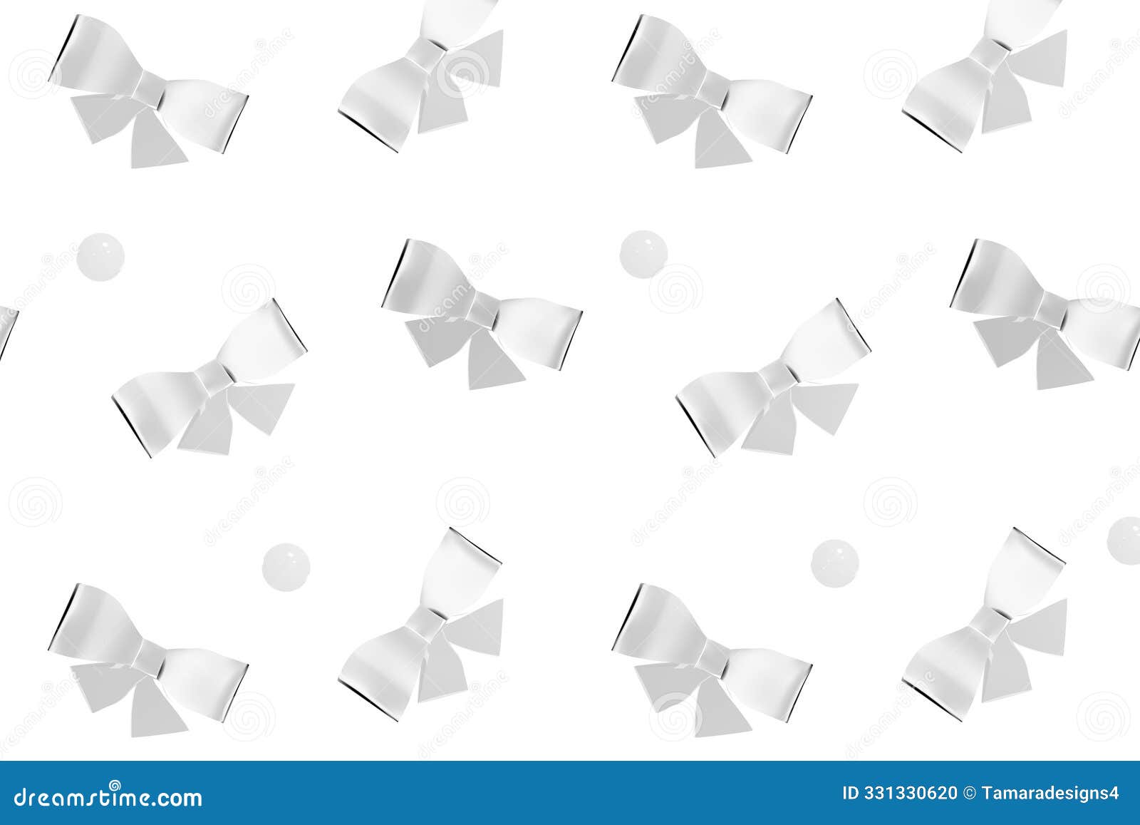 Realistic 3d Gift Bow Top View Celebration Party Stock Illustration ...