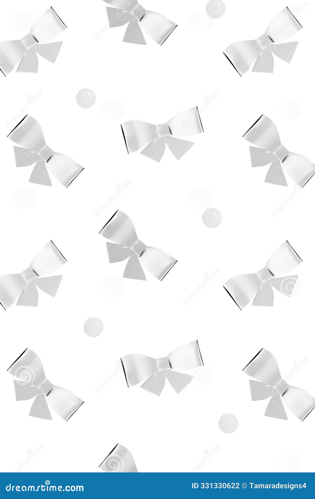 Realistic 3d Gift Bow Top View Celebration Party Stock Illustration ...