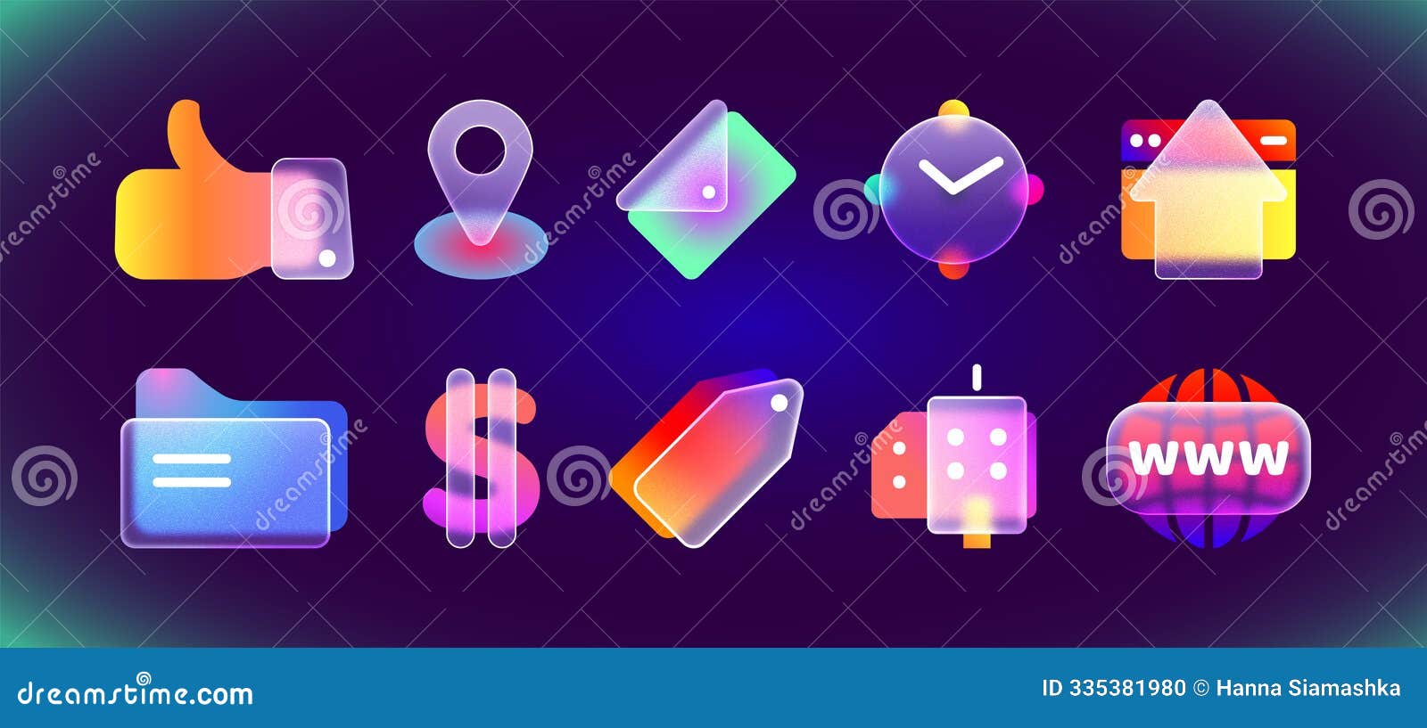 Realistic 3d Glass Morphism Transparent Ui Icons for Mobile App or ... Realistic 3d Glass Morphism Transparent Ui Icons for Mobile App or ...