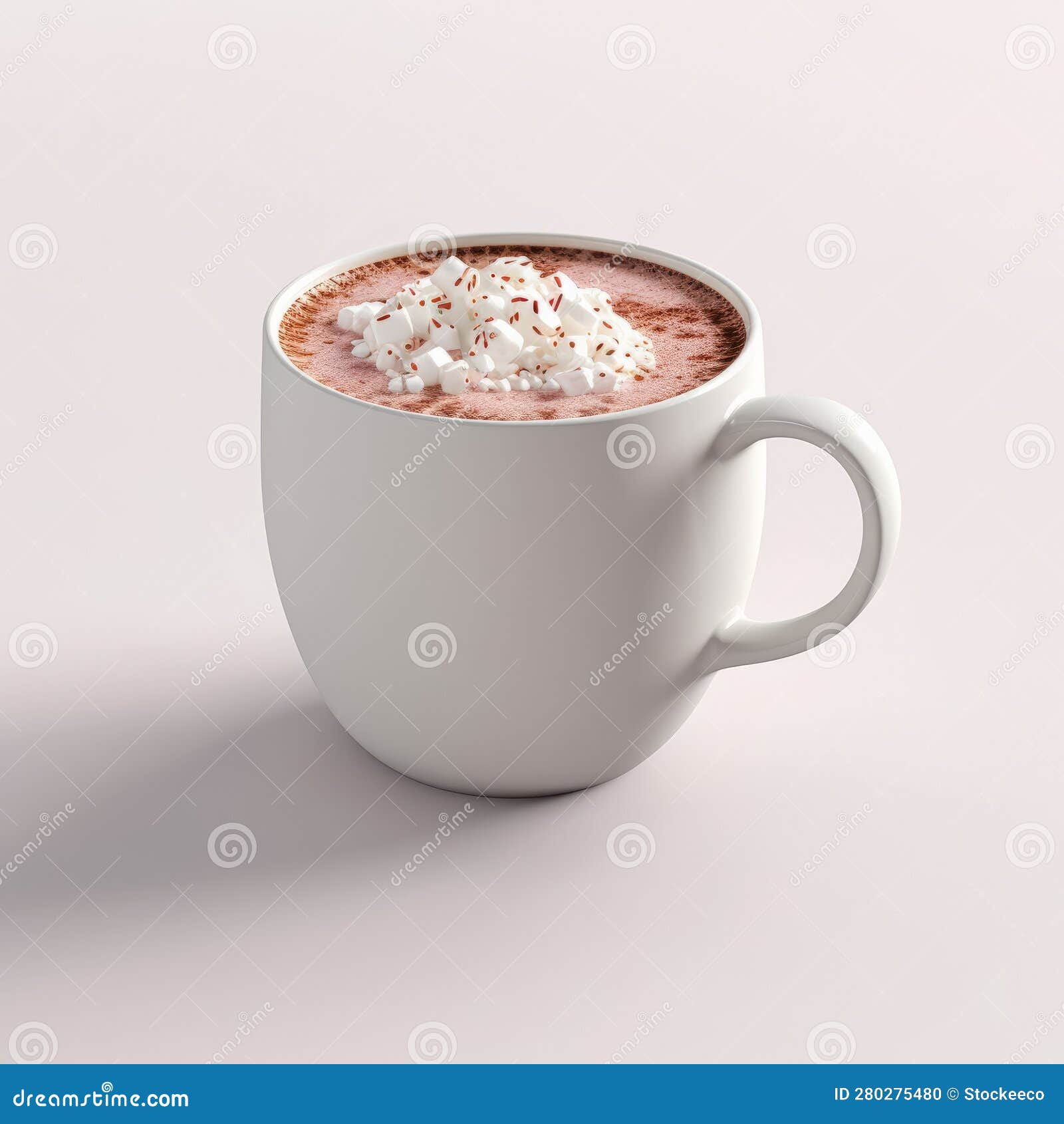 Realistic 3d Graphics and Textures for Hot Chocolate Model Stock ...