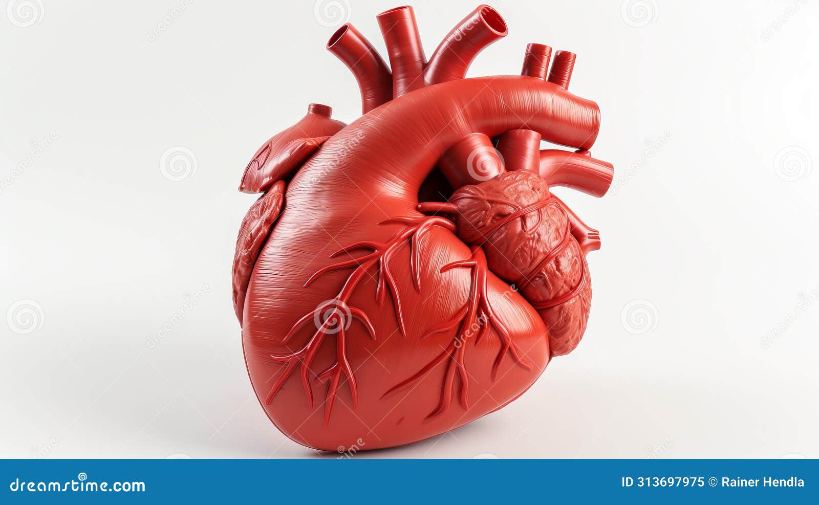 Realistic 3D Heart Illustration for Educational Presentations and ...