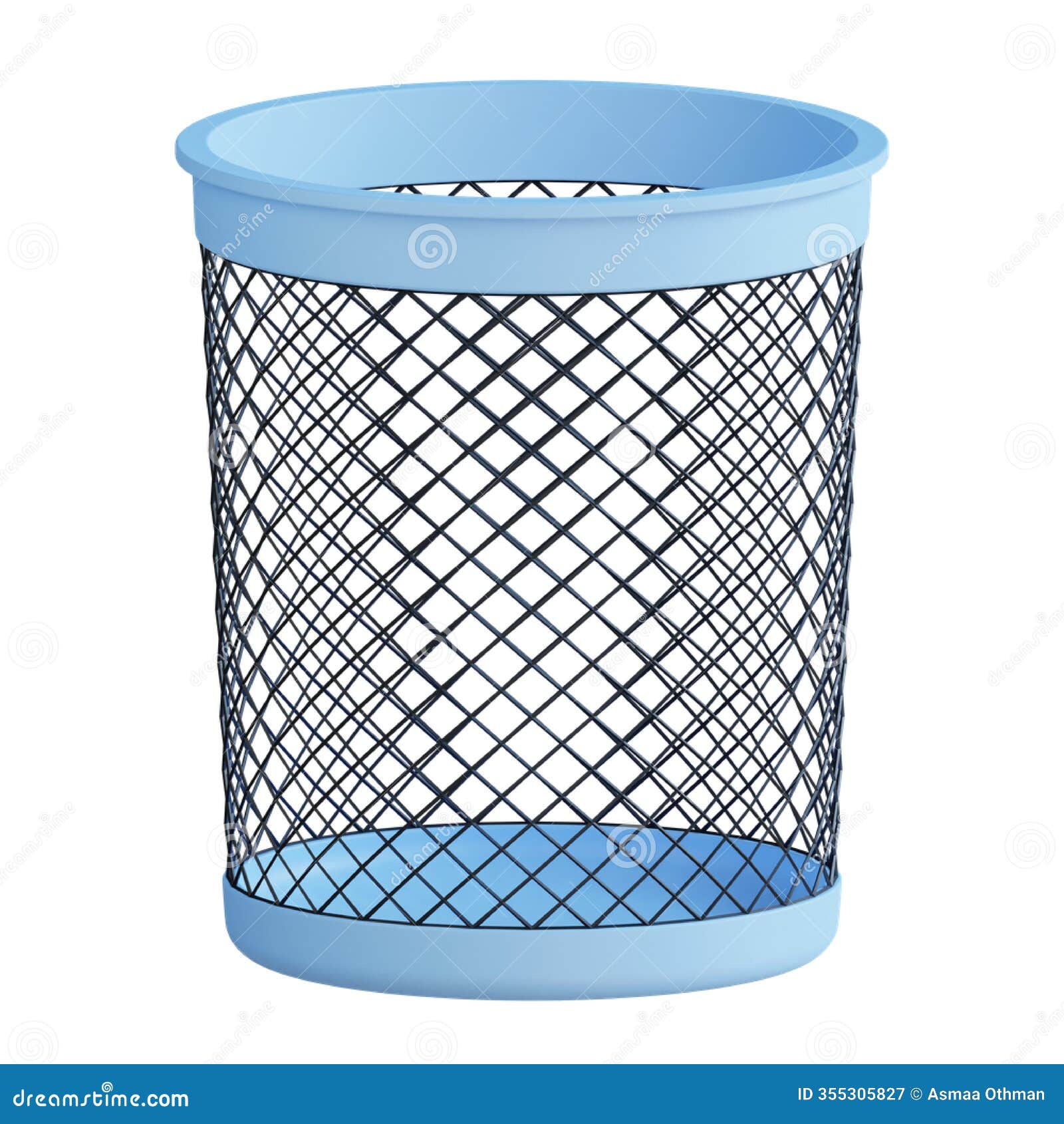 Trash Bin 3D Icon stock illustration. Illustration of trash - 355305827