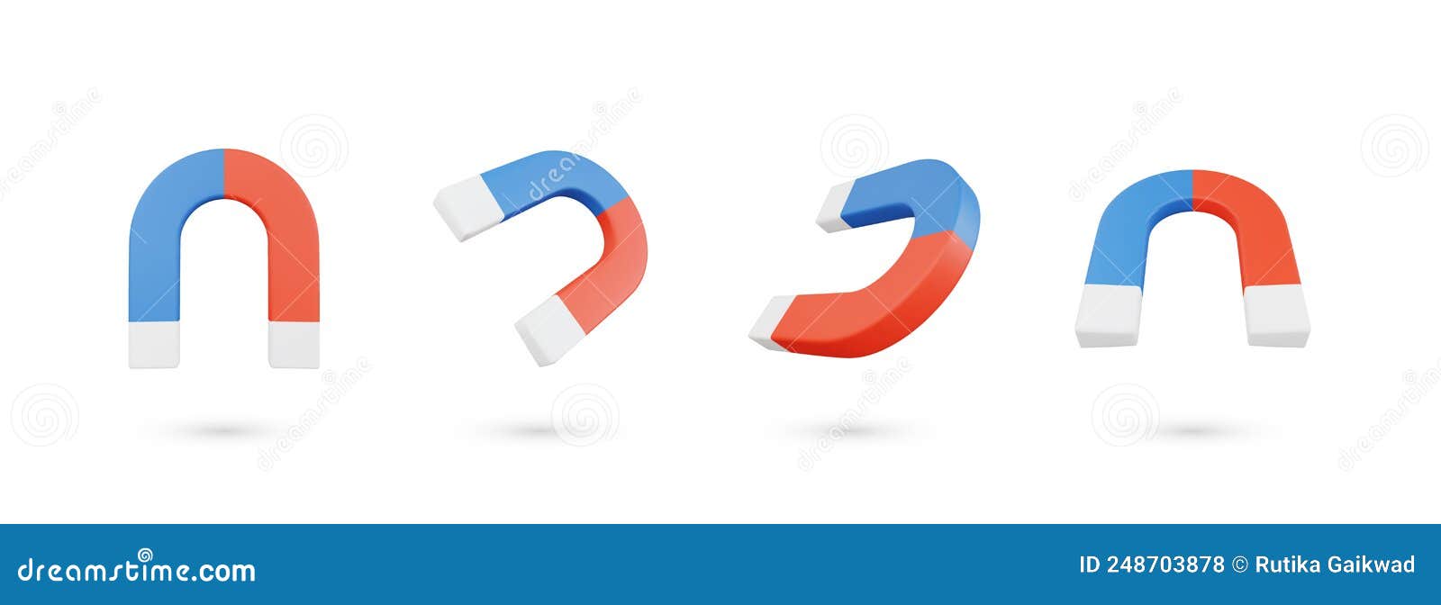 Realistic 3d Magnet Vector Object Stock Vector - Illustration of ...