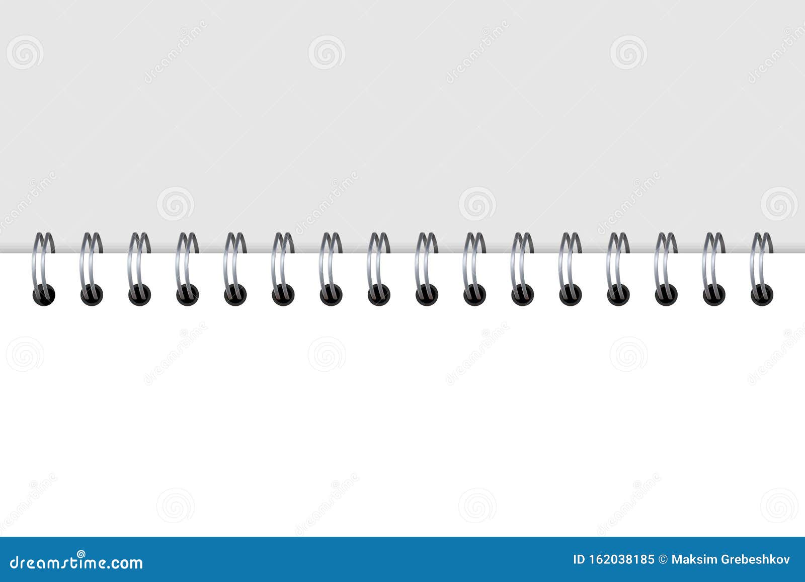 Bind Spring Of Spiral. Ring Of Spiral For Notebook Or Calendar. Metal ...