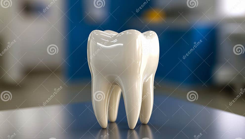 Realistic 3D Model of a Single Human Tooth on a High Quality Image ...