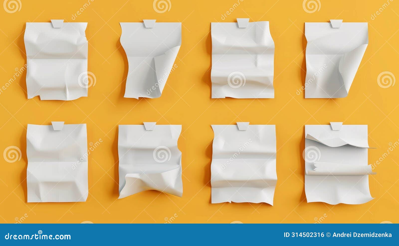 This Realistic, 3D Modern Illustration Shows a Set of White Notebook ...