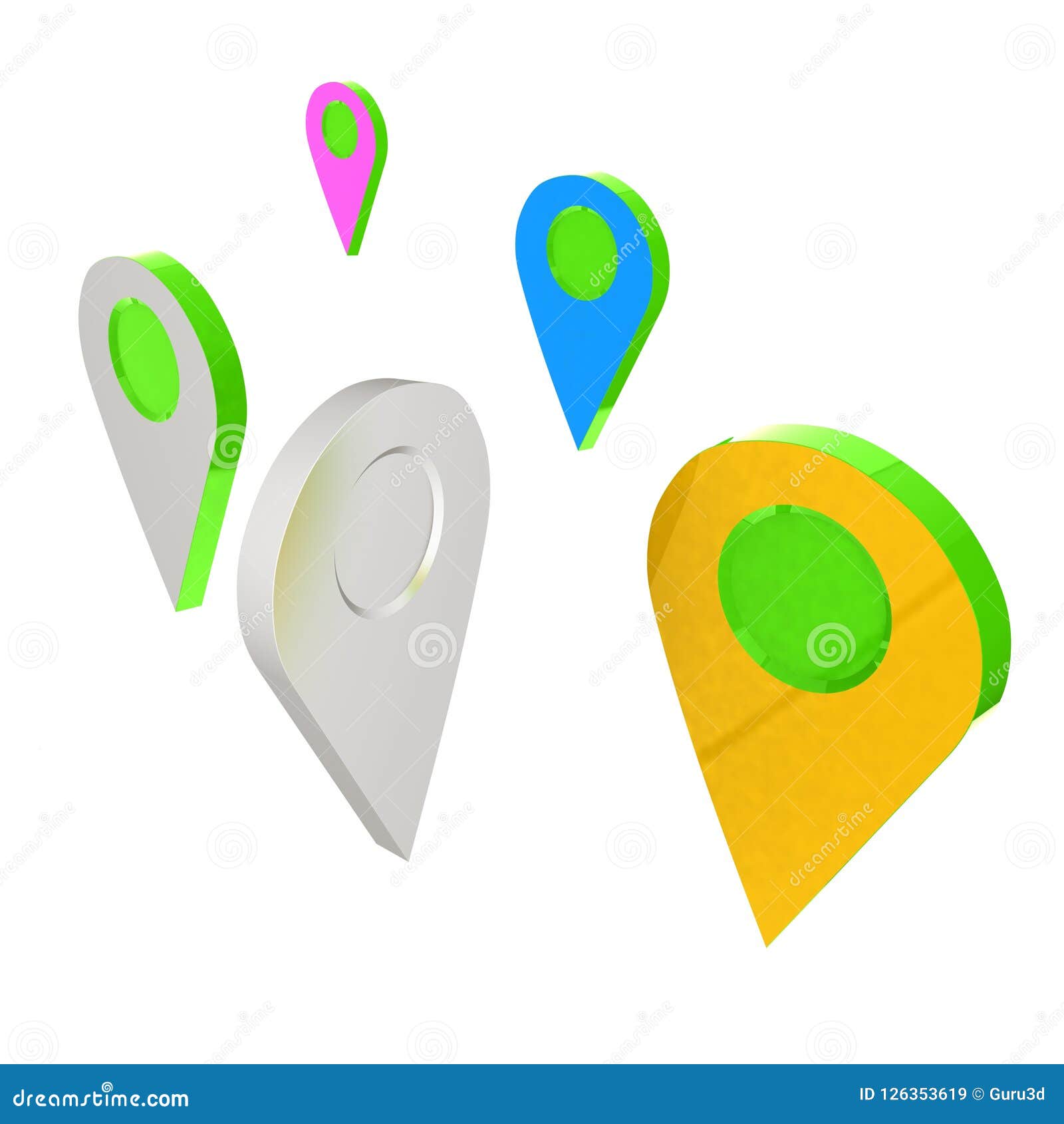 Realistic 3d Pointer of Map Stock Illustration - Illustration of ... Realistic 3d Pointer of Map Stock Illustration - Illustration of ...