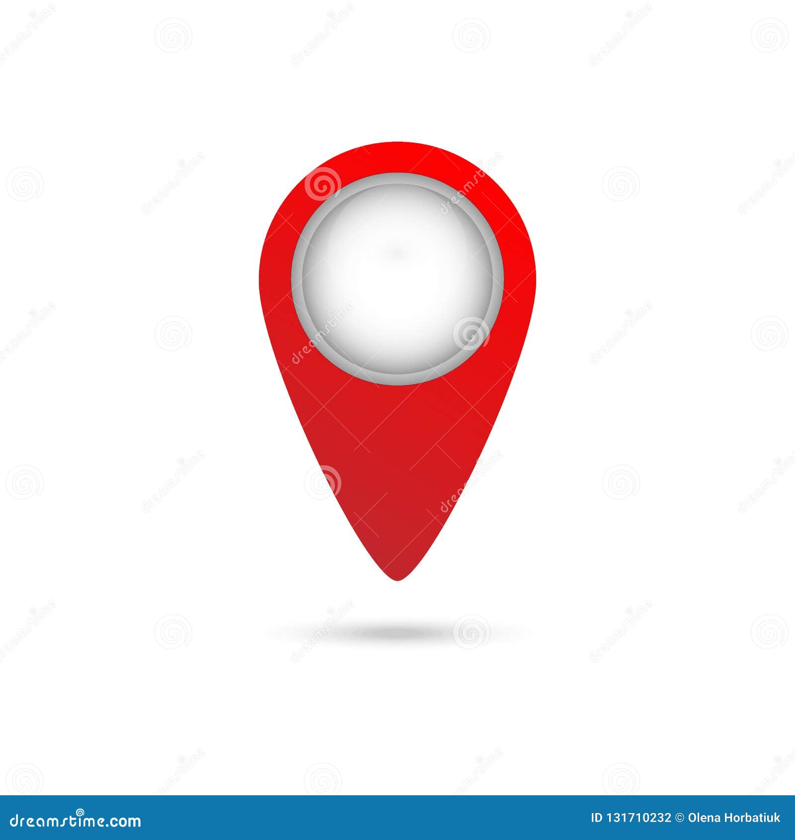 Realistic 3d Pointer of Map. Red Map Marker Icon in Vector Stock Vector ... Realistic 3d Pointer of Map. Red Map Marker Icon in Vector Stock Vector ...