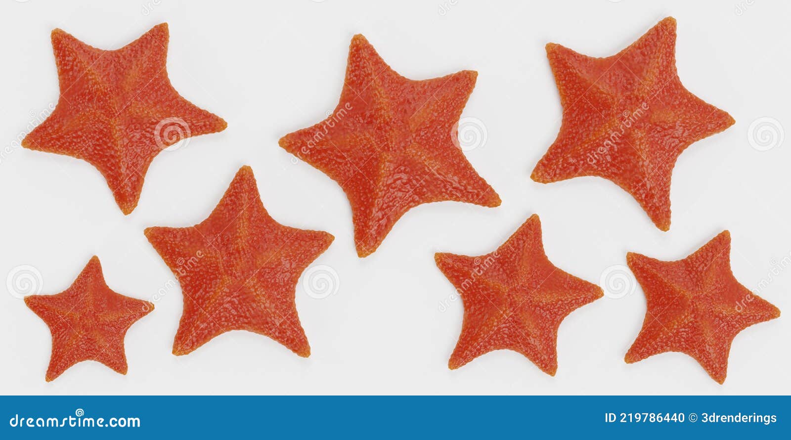 3D Render of Bat Starfish stock illustration. Illustration of seastar ...