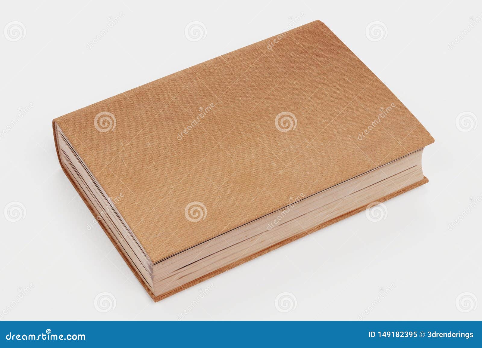 3D Render of Blank Book stock illustration. Illustration of paper ...