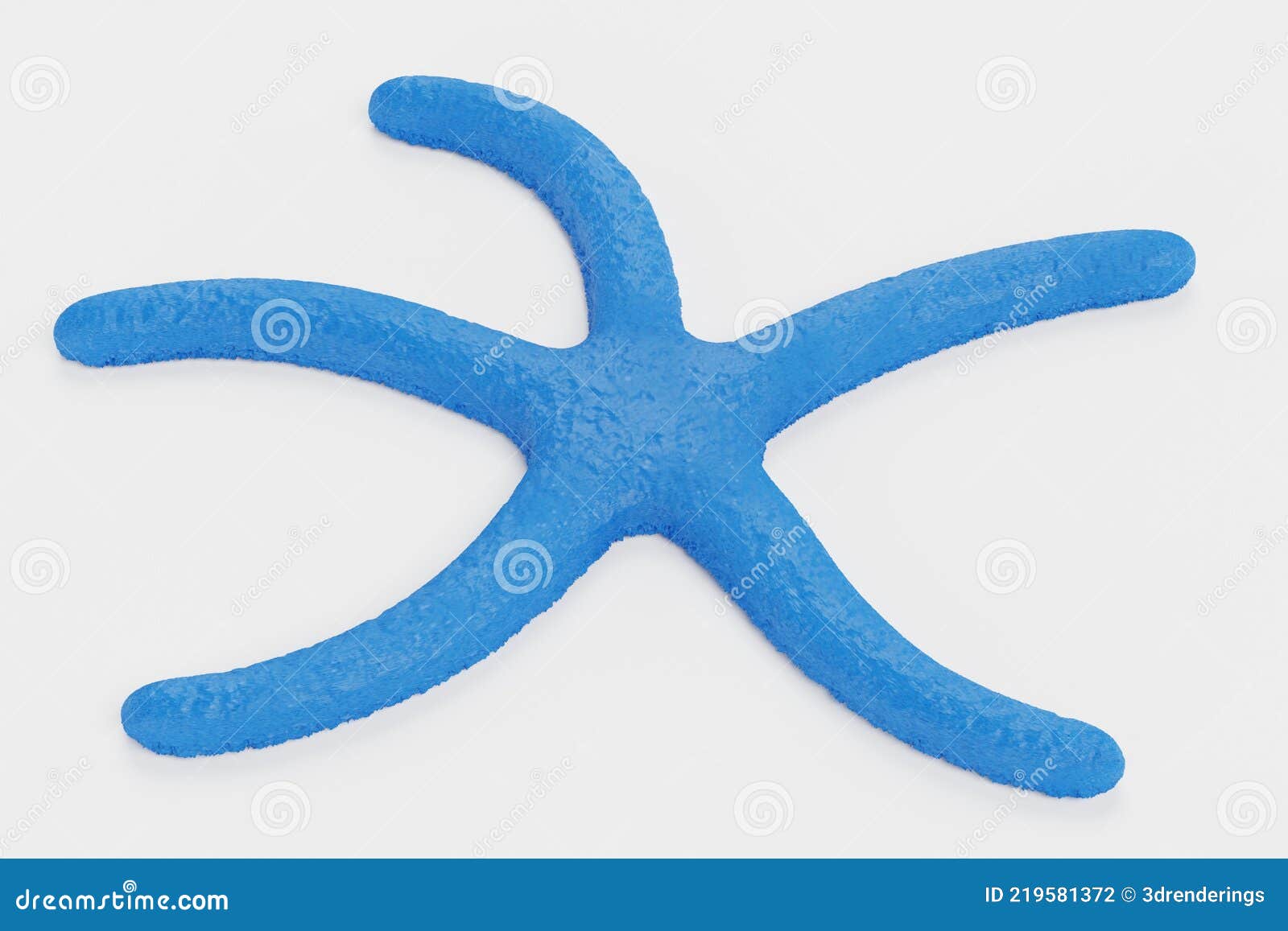 3D Render Of Blue Starfish Stock Photography | CartoonDealer.com #219581372