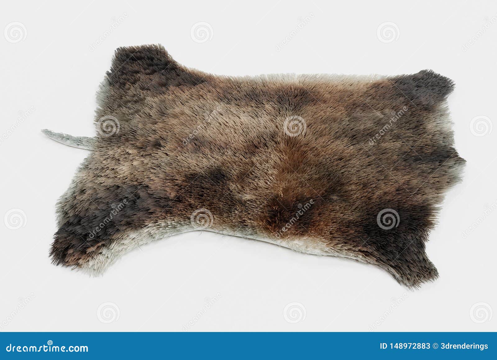 3D Render of Boar Skin stock illustration. Illustration of boar - 148972883