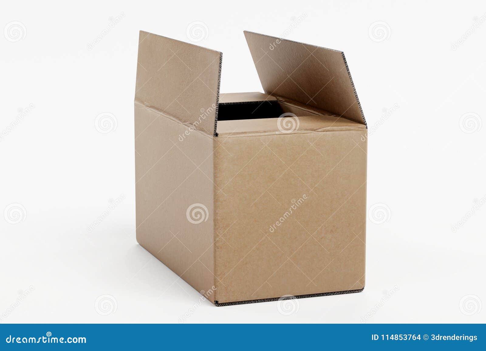 3D Render Of Carboard Box Stock Photo | CartoonDealer.com #114853764