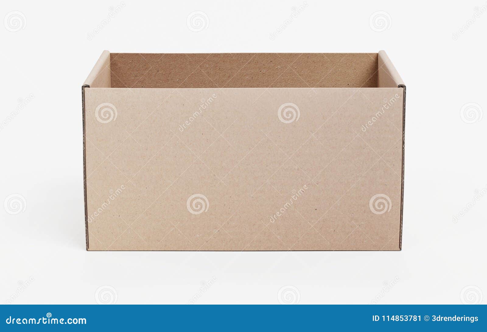 3D Render of Carboard Box stock illustration. Illustration of fragile ...