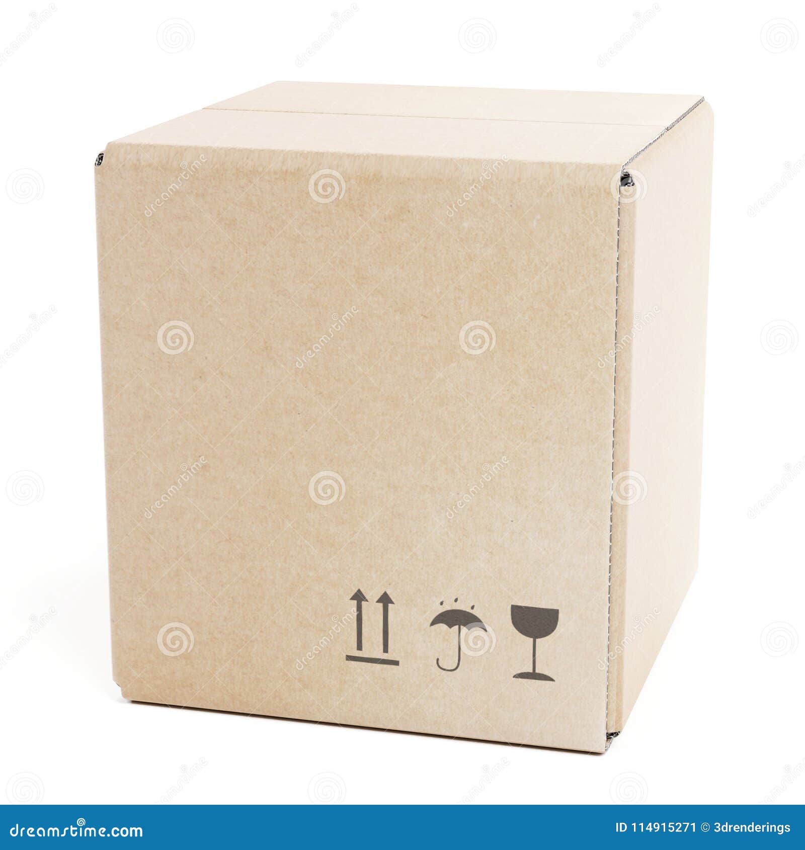 3D Render Of Carboard Boxes Stock Photo | CartoonDealer.com #114786732