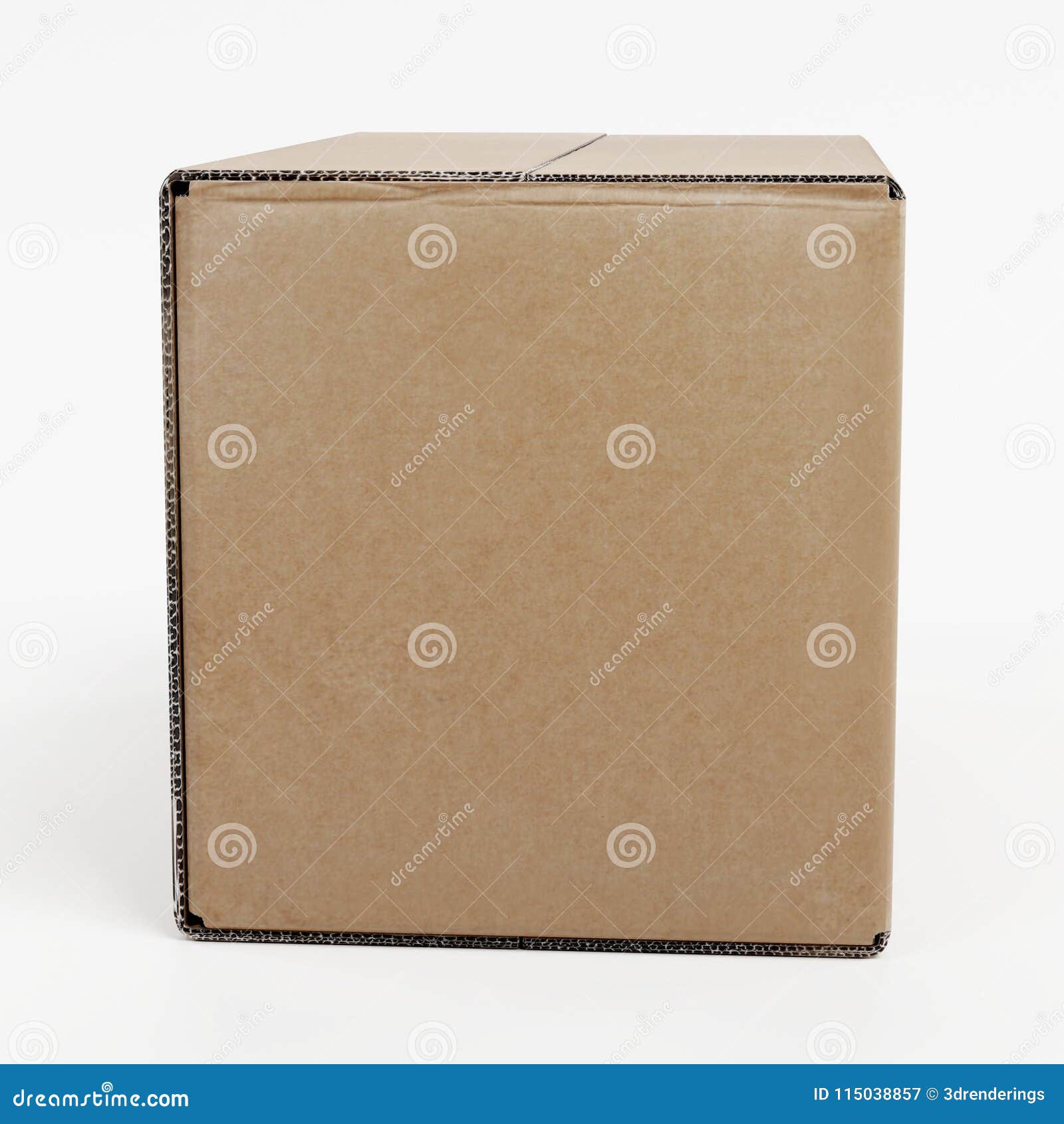 3D Render of Carboard Box stock illustration. Illustration of carboard ...