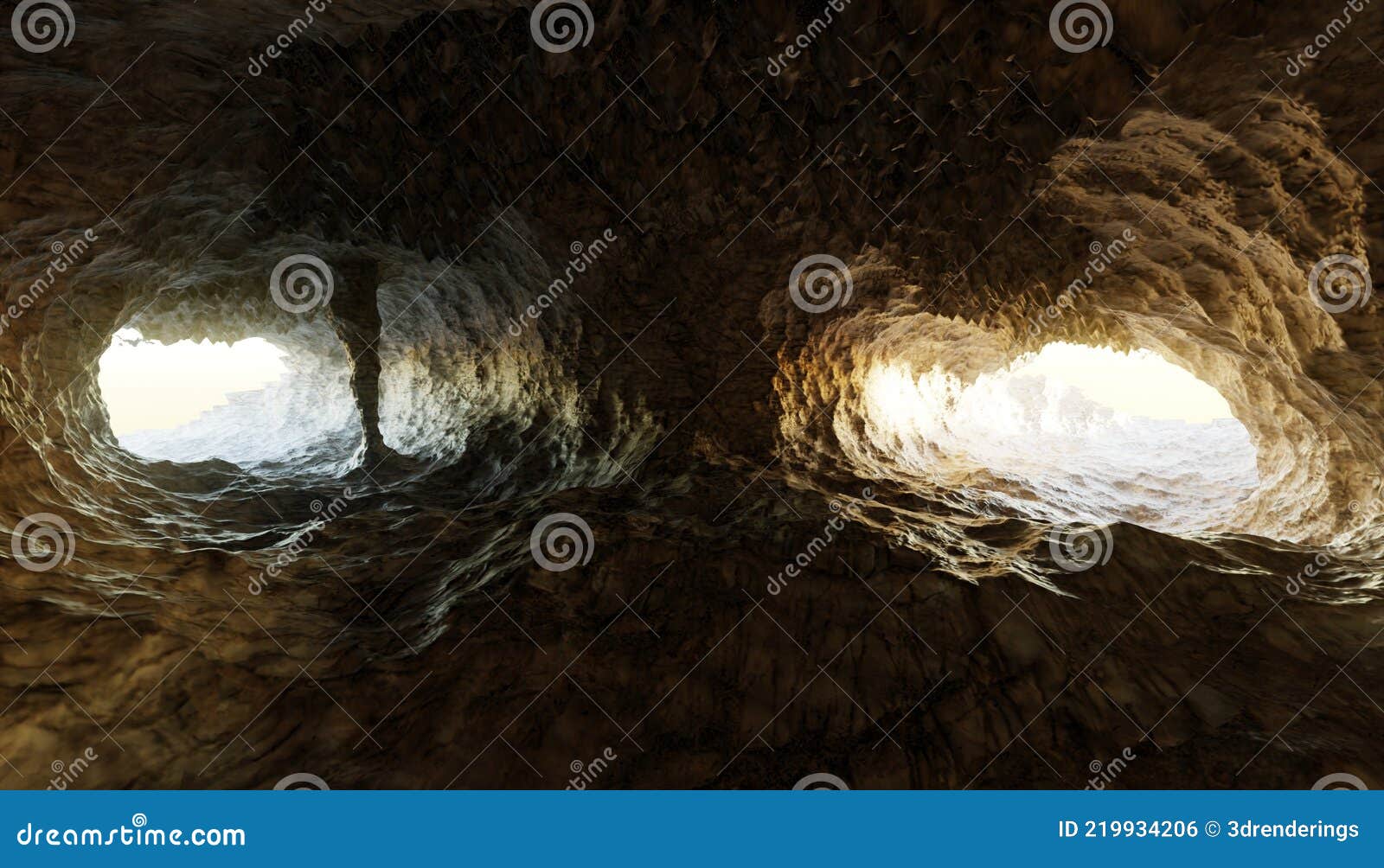 3D Render of Cave stock illustration. Illustration of realistic - 219934206