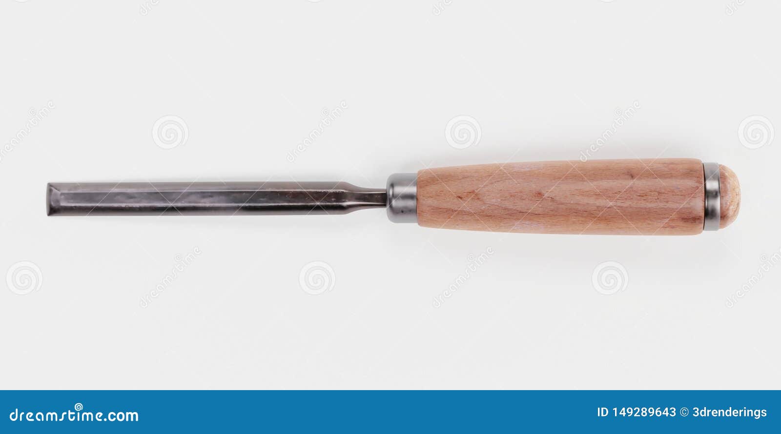 3d Render of Chisel stock illustration. Illustration of equipment ...