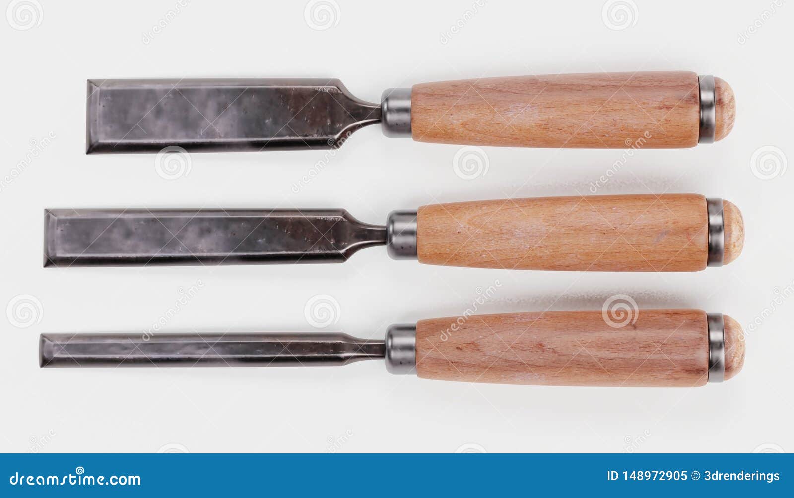 3d Render Of Chisels Royalty-Free Stock Image | CartoonDealer.com ...