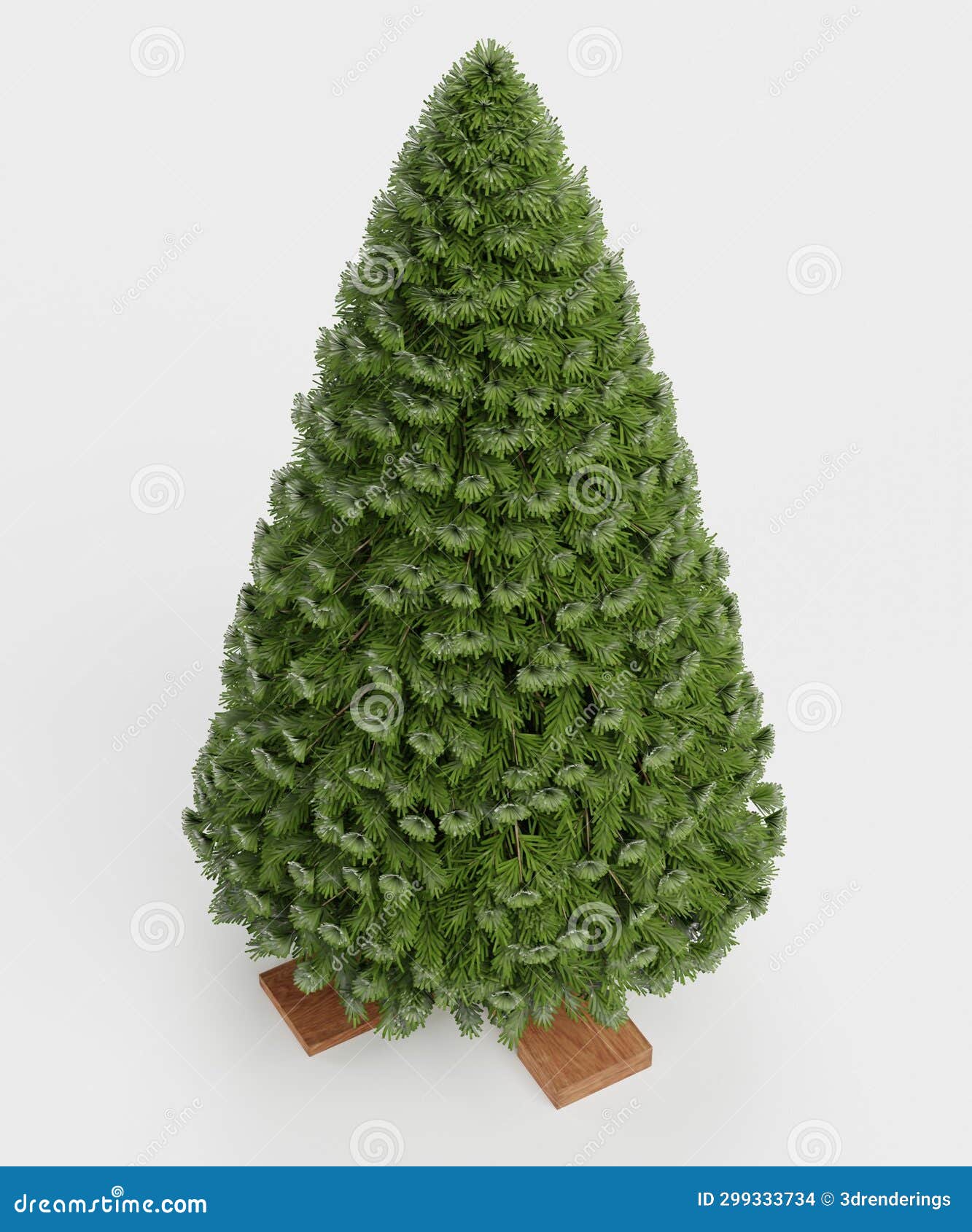 3D Render of Christmas Tree Stock Illustration - Illustration of party ...