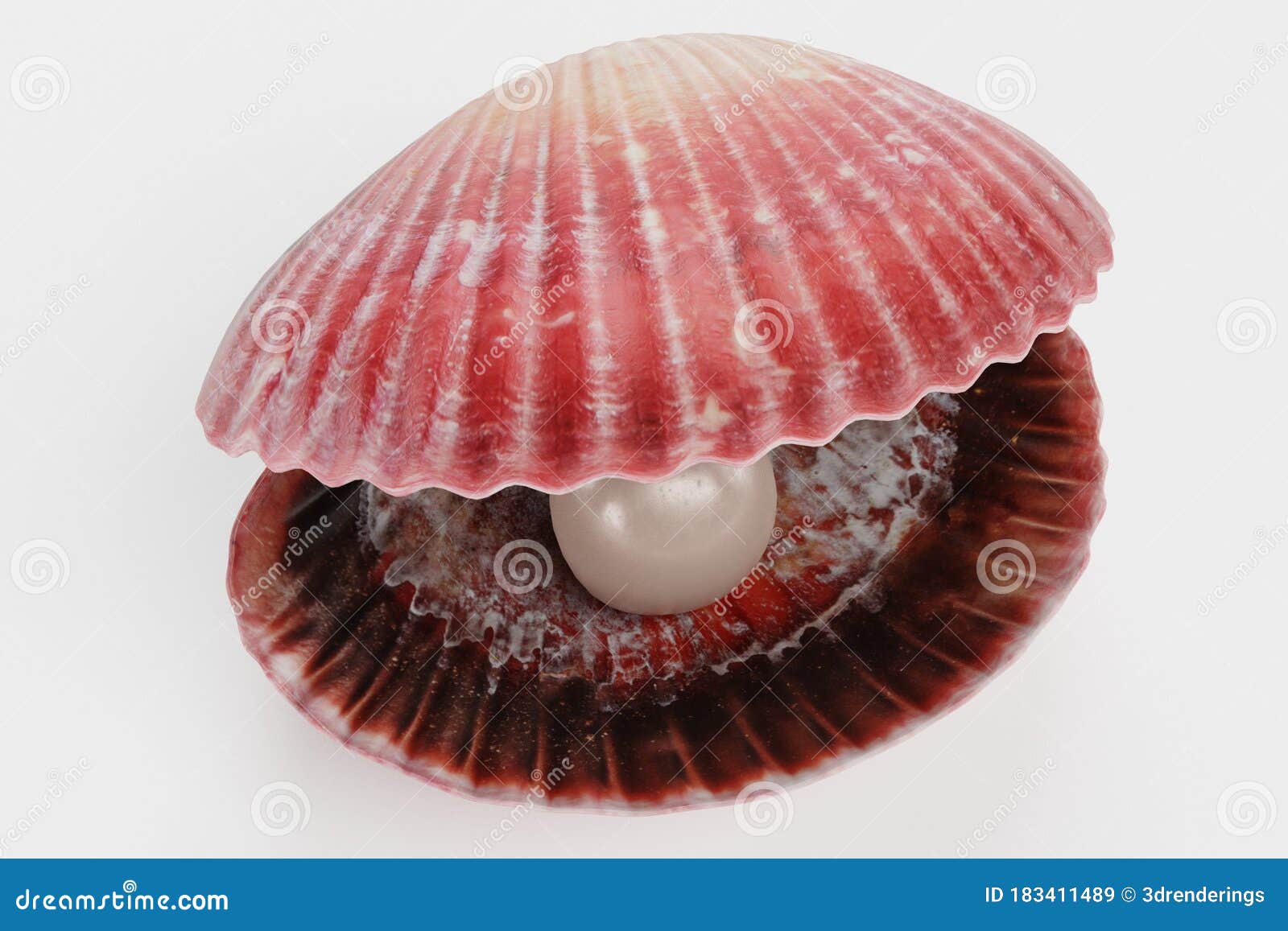 3D render of with Pearl stock illustration. Illustration of accessories ...