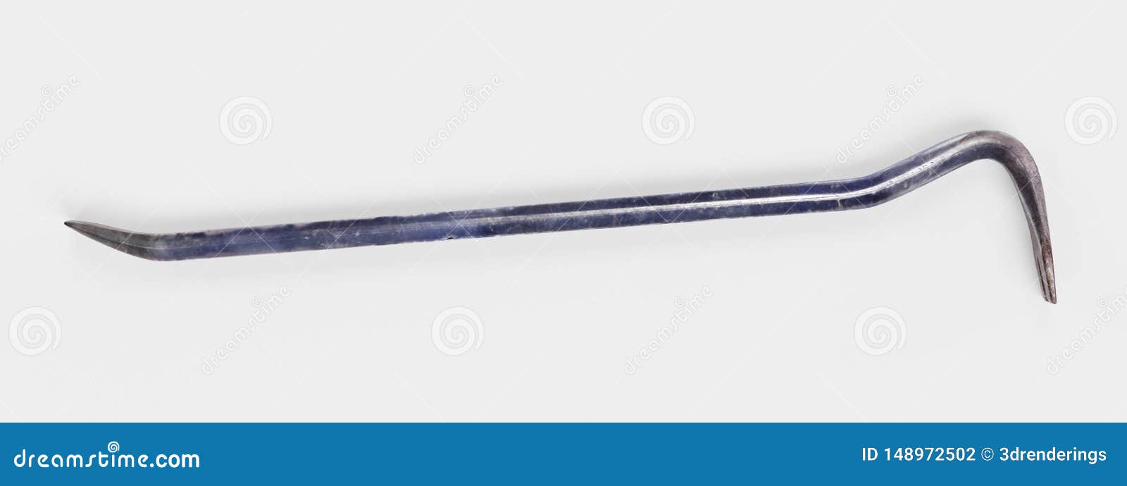 3d Render of Crowbar stock photo. Image of crowbar, tool - 148972502