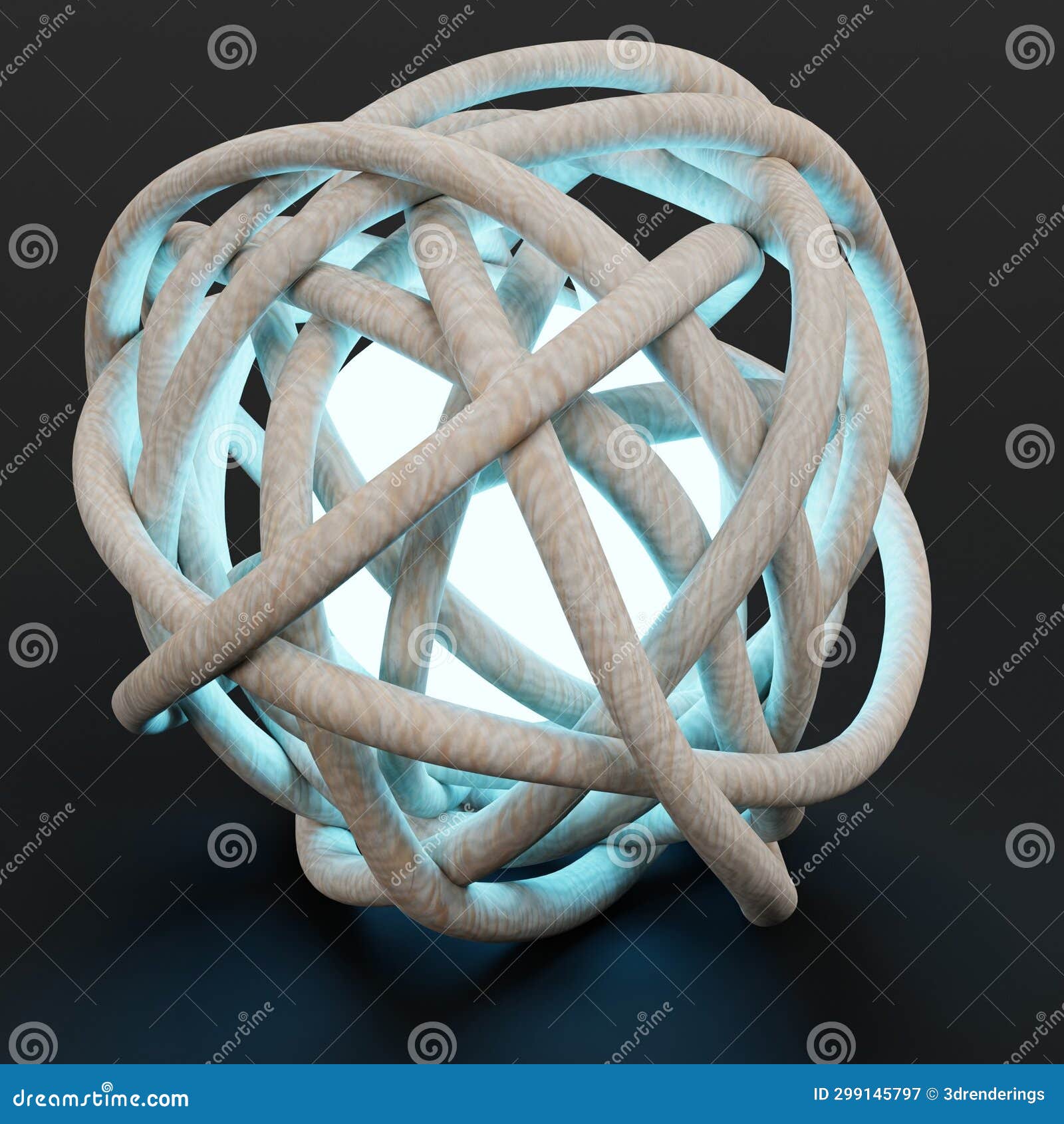 3D Render of Decorative Ball Stock Illustration - Illustration of ball ...