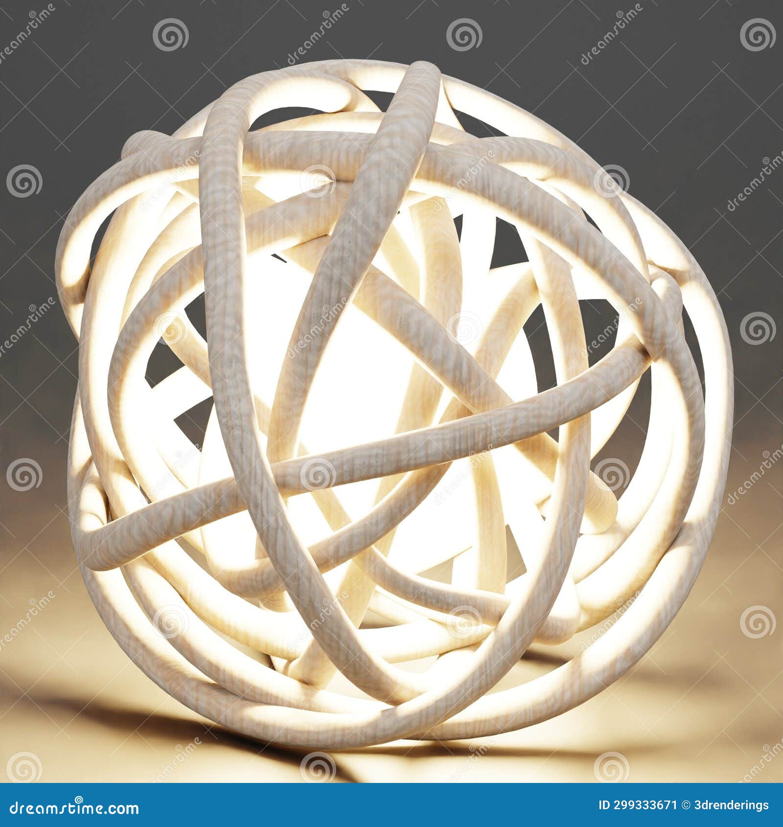 3D Render of Decorative Ball Stock Illustration - Illustration of ...