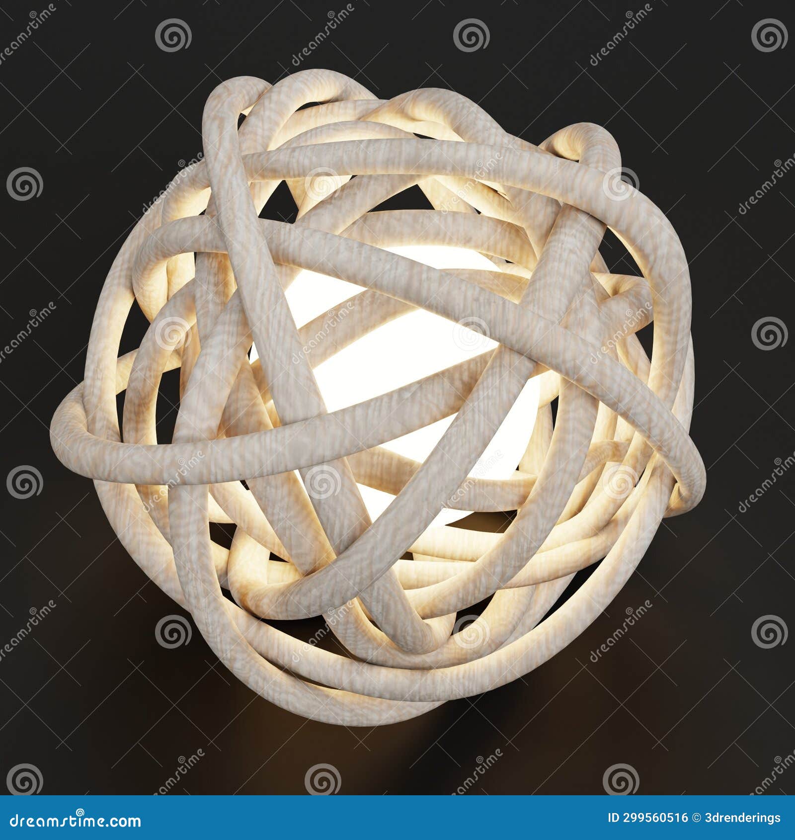 3D Render of Decorative Ball Stock Illustration - Illustration of ...