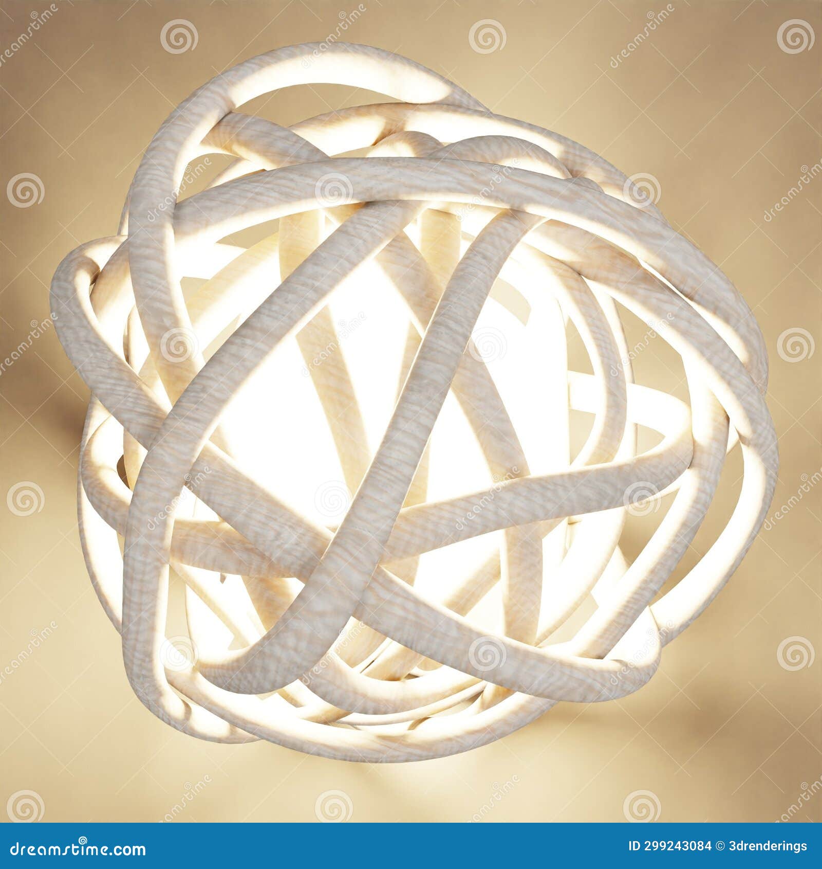 3D Render of Decorative Ball Stock Illustration - Illustration of ...