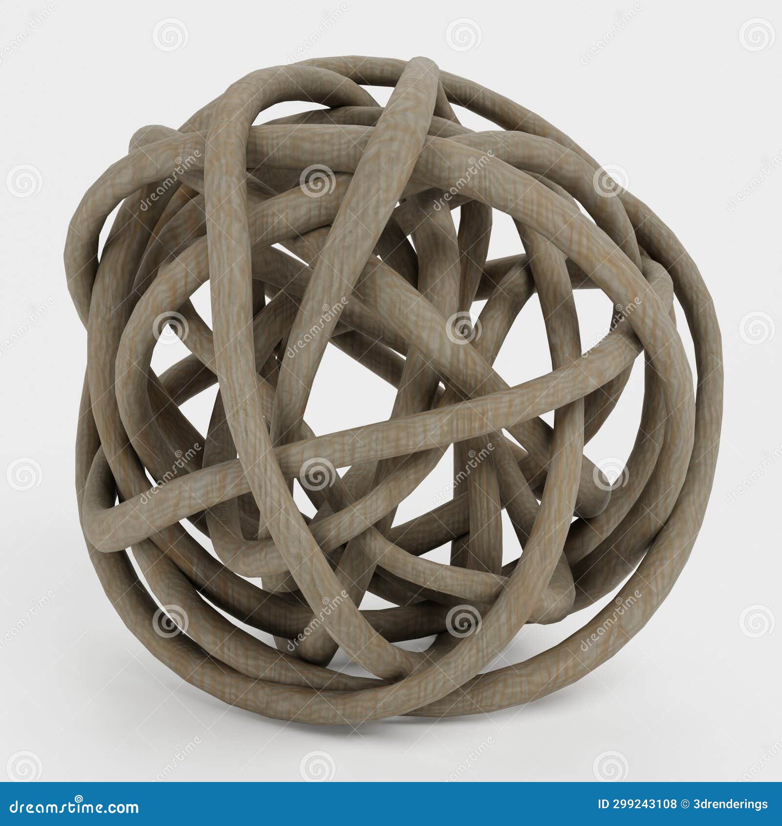 3D Render of Decorative Ball Stock Illustration - Illustration of table ...