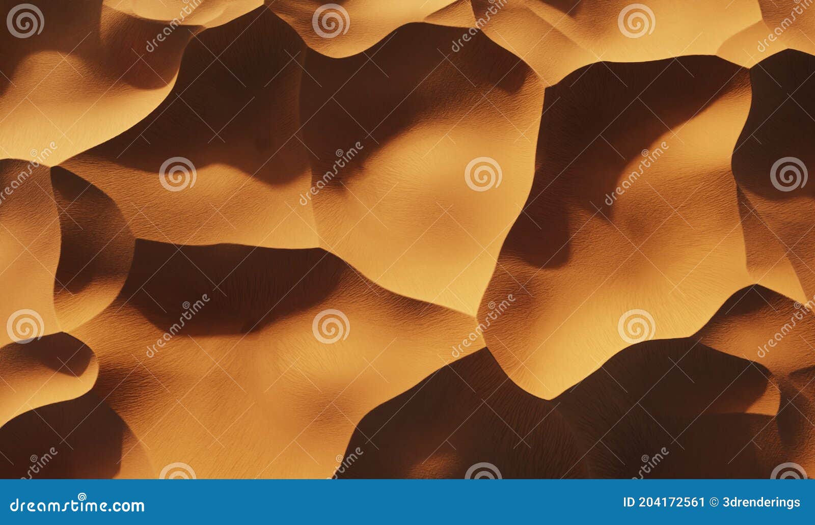 3D Render of Desert Dunes stock illustration. Illustration of dunes ...