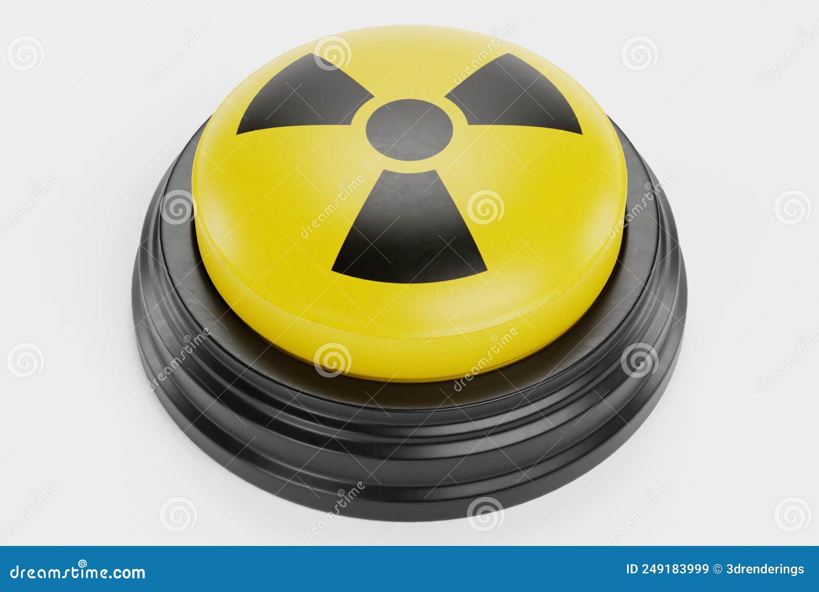 3D Render of Emergency Button Stock Illustration - Illustration of alarm, control: 249183999