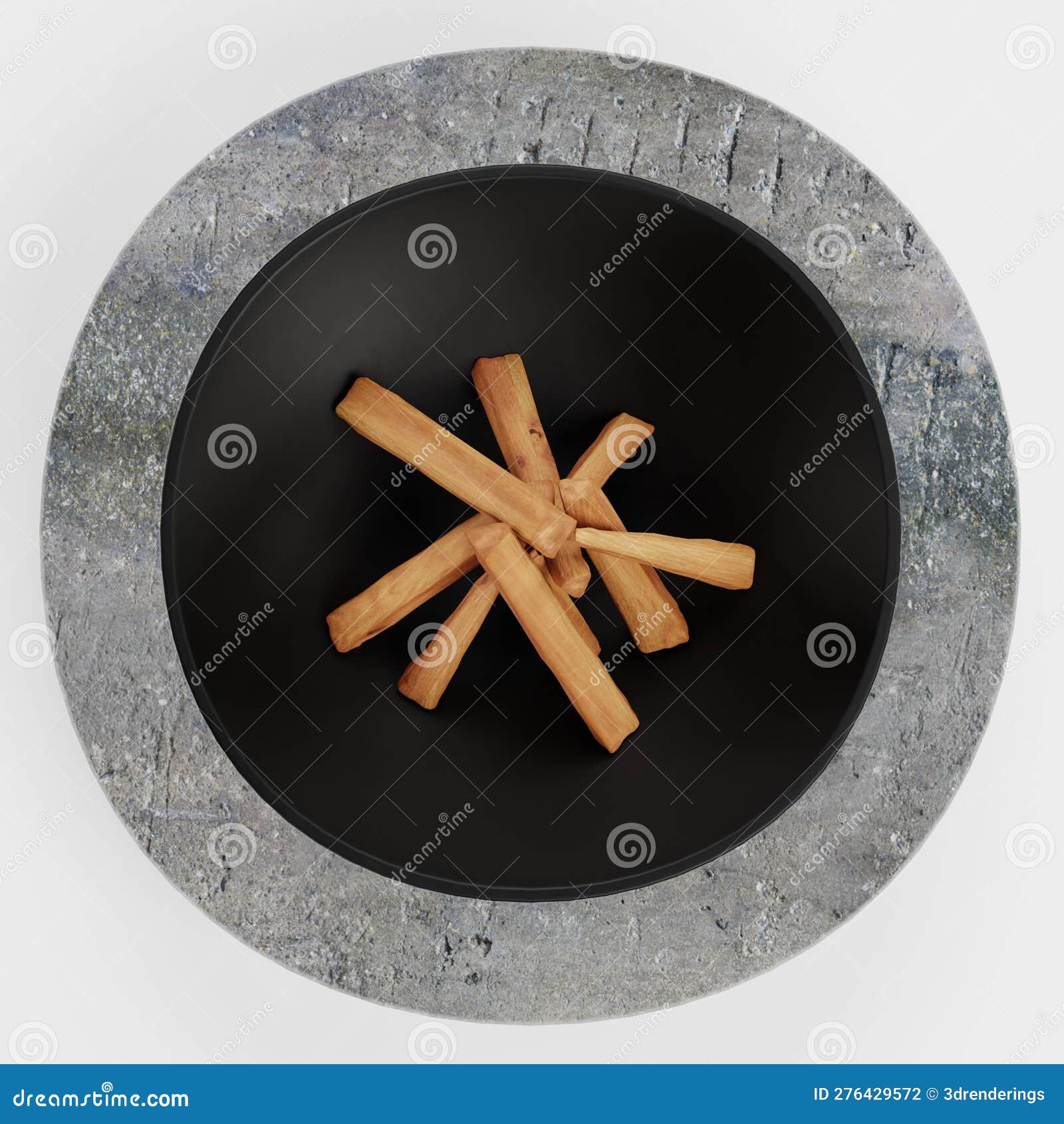 3D Render of Fire Pit stock illustration. Illustration of cauldron ...