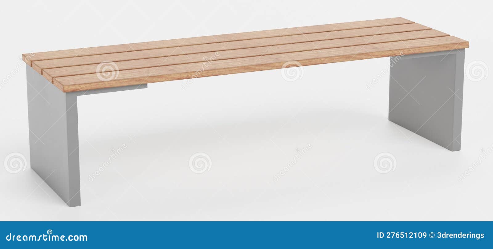 3D Render of Garden Bench stock illustration. Illustration of render ...