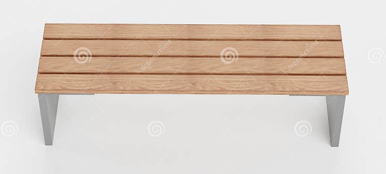 3D Render of Garden Bench stock illustration. Illustration of render ...