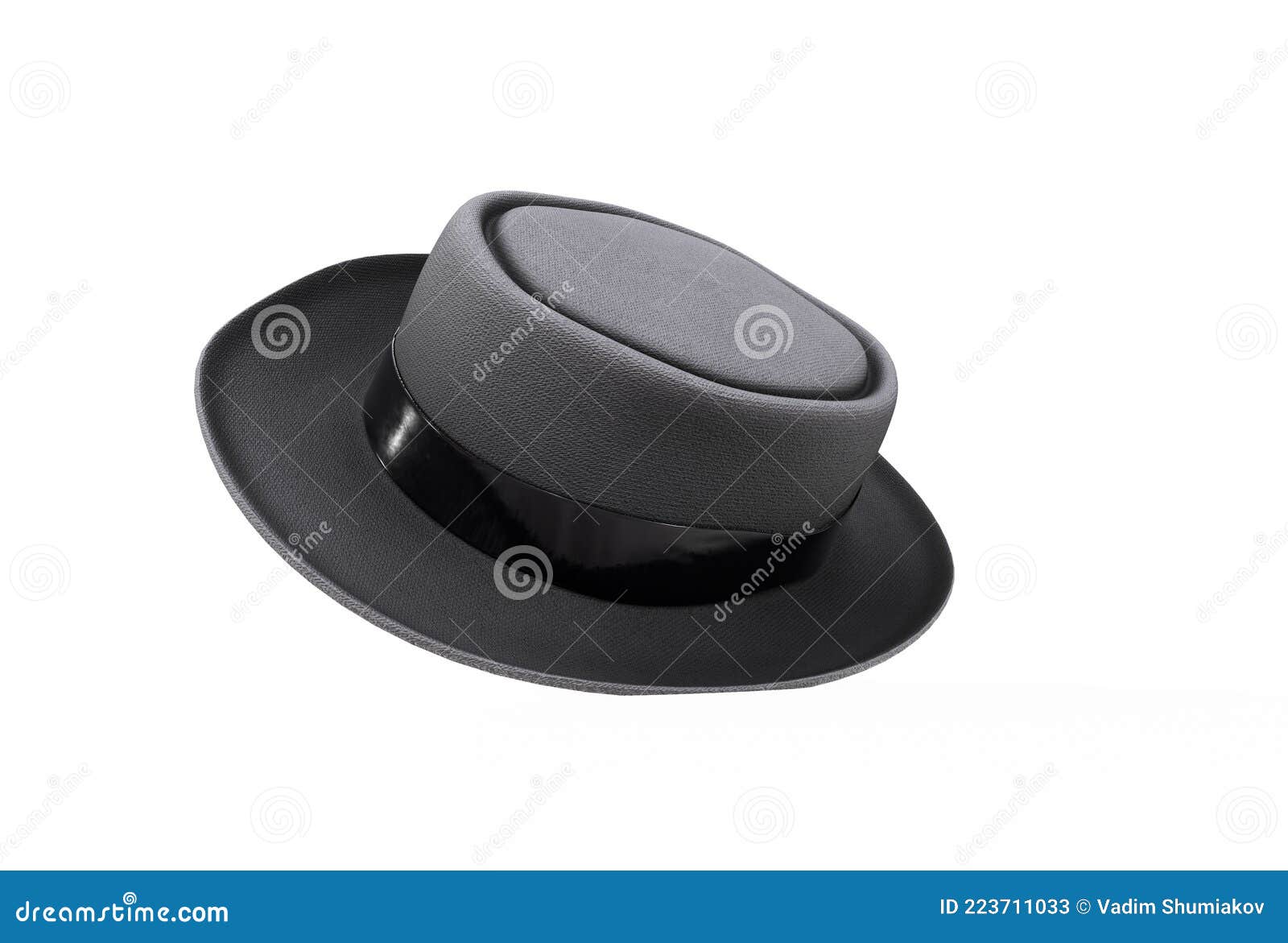 Realistic 3d Render of Hat on White Background Stock Illustration ...